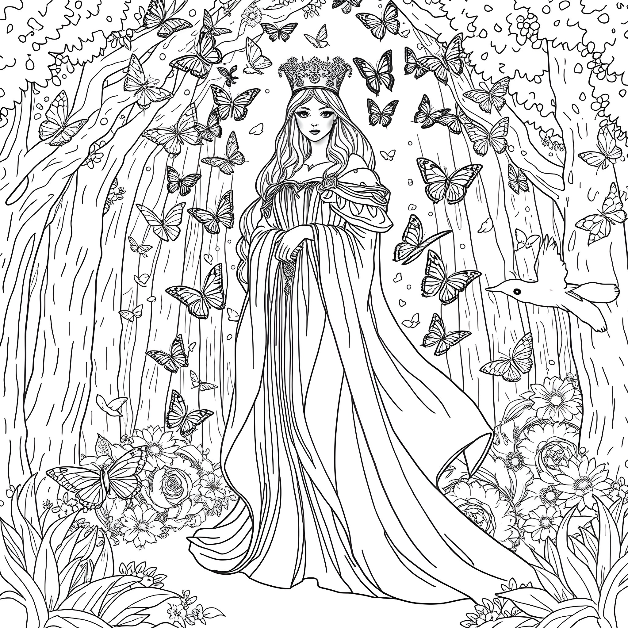 156 Best Queen Coloring Pages (Free Printable PDFs)