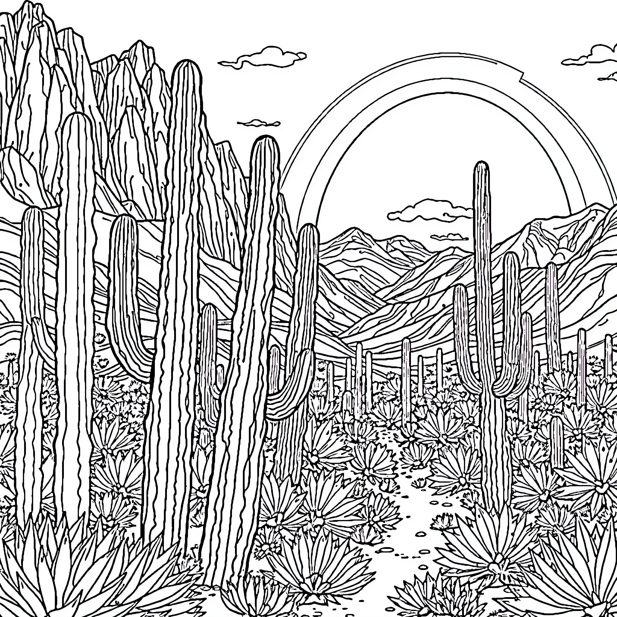 Best Cactus Coloring Pages (Free Printable PDF)