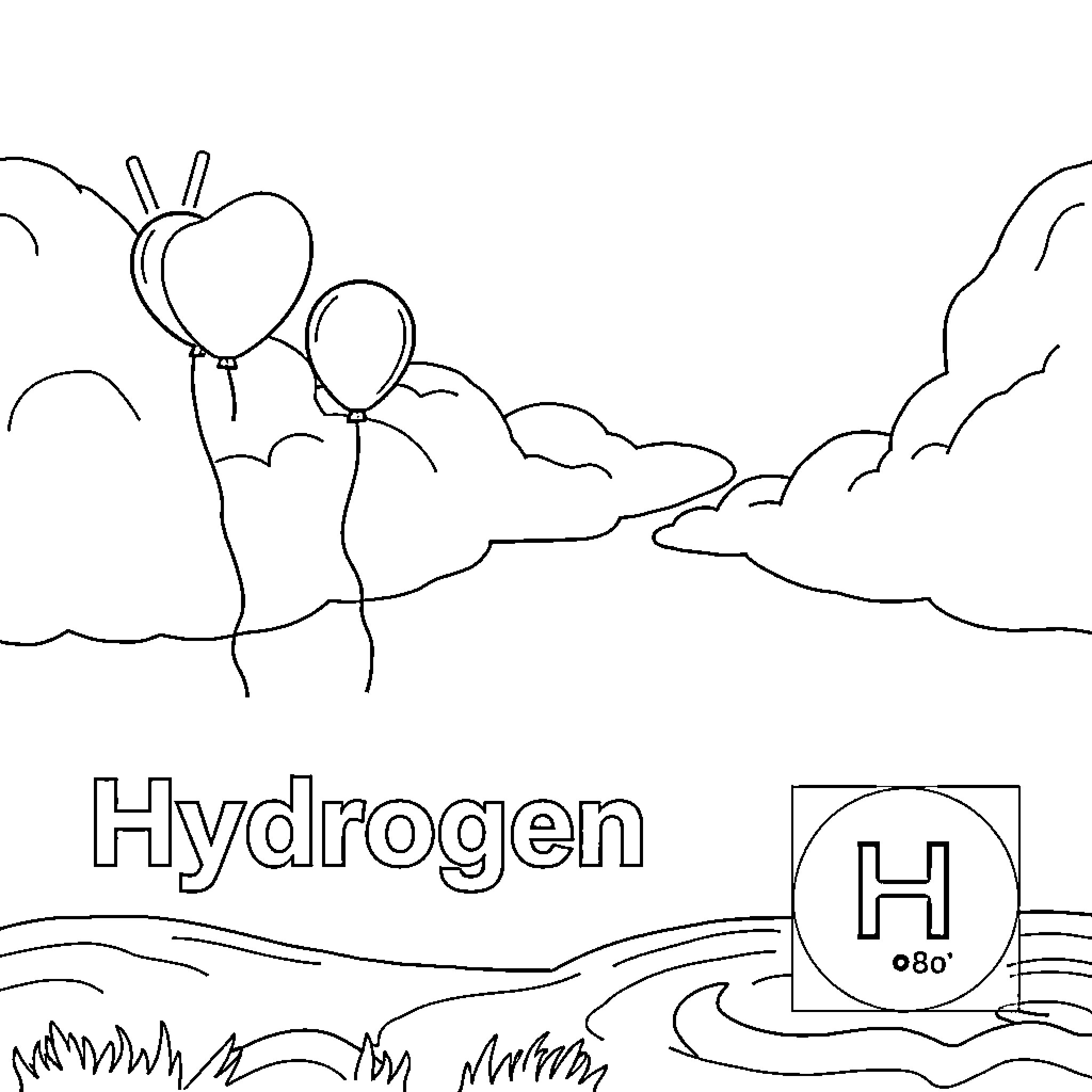 Best Hydrogen Coloring Pages (Free Printable PDF)