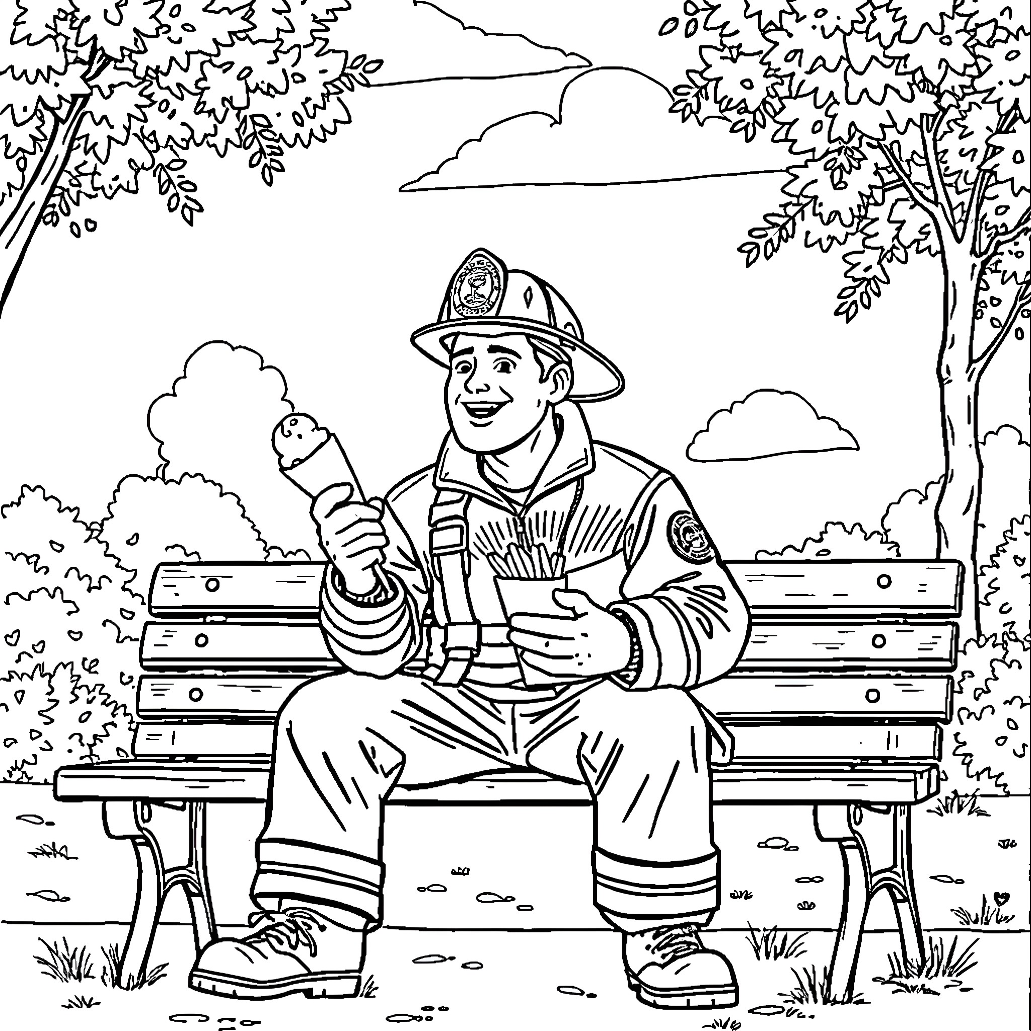 Best Fireman Coloring Pages (Free Printable PDF)