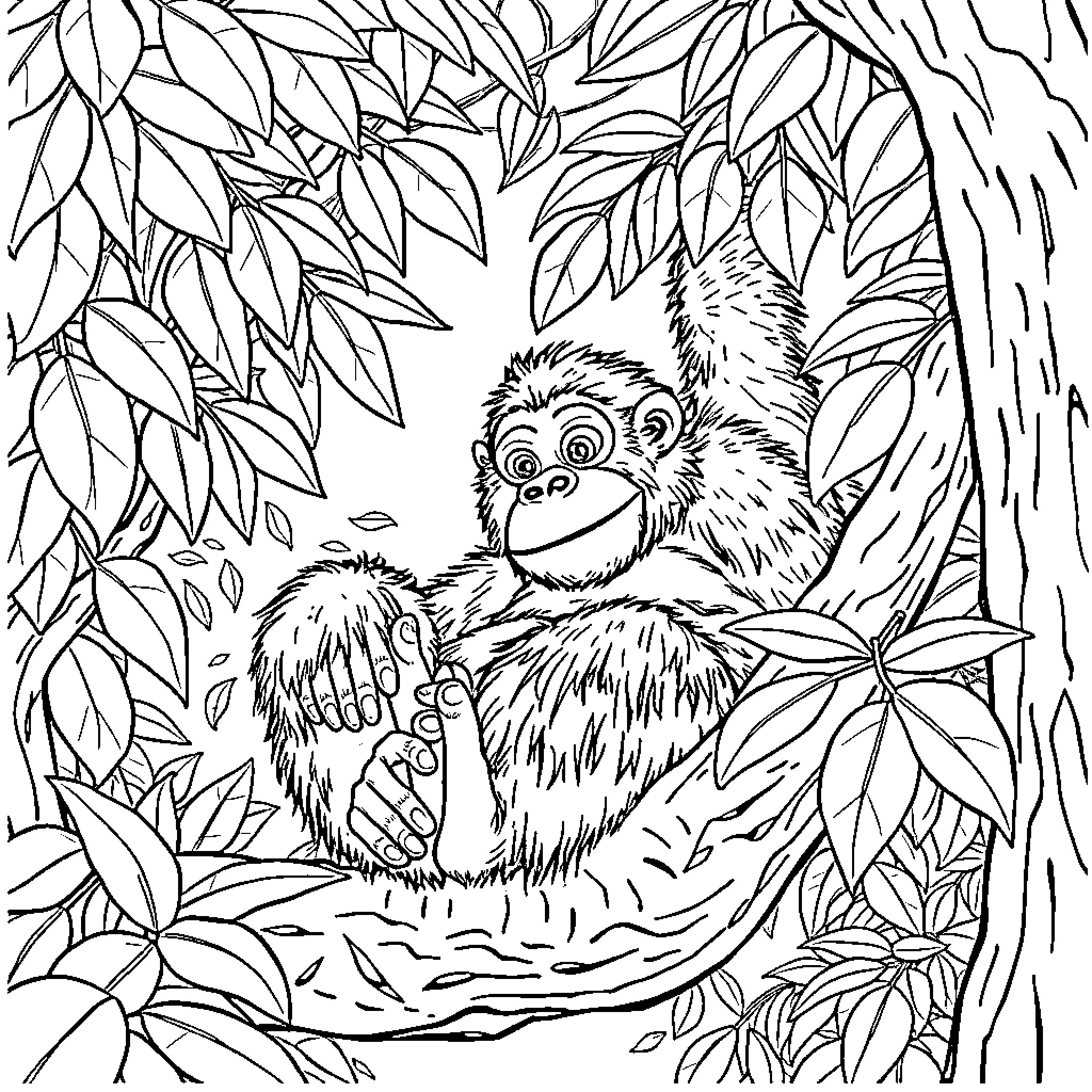 Best Orangutan Coloring Pages (Free Printable PDF)