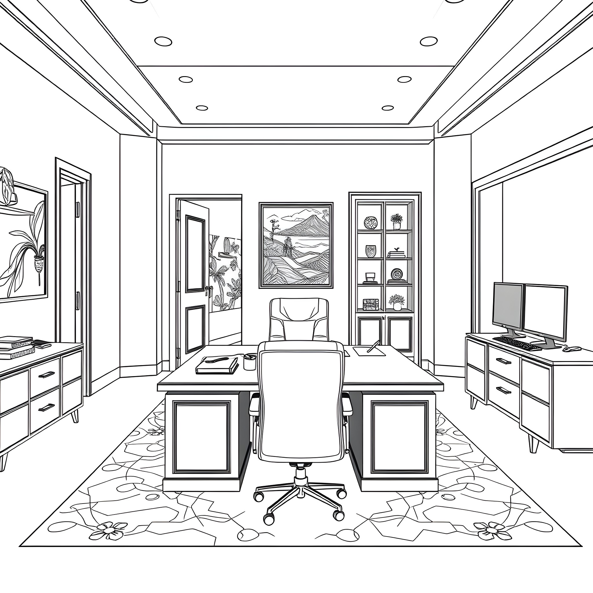 Best Office Coloring Pages (Free Printable PDF)