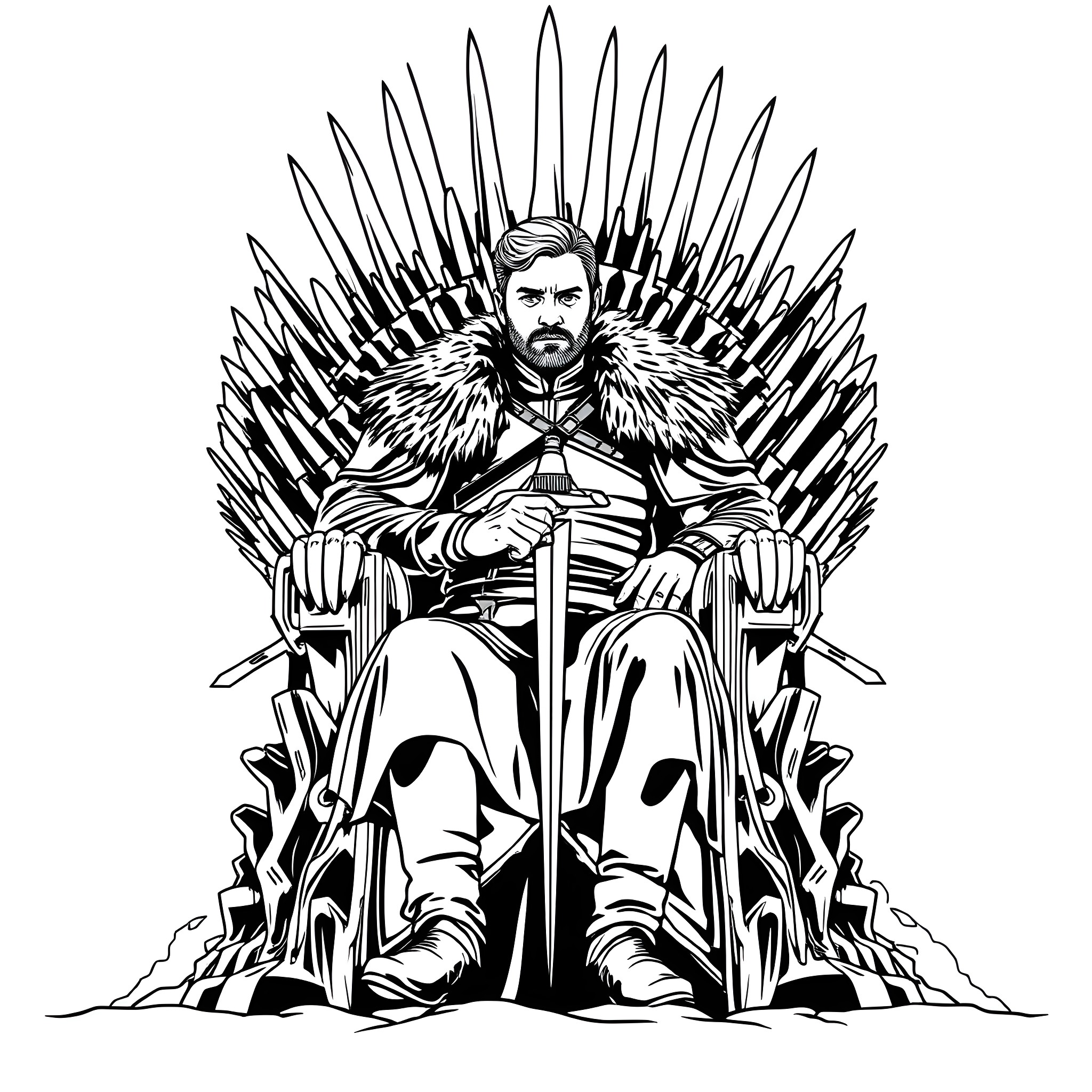 3 Best Jon Snow Coloring Pages (Free Printable PDFs)