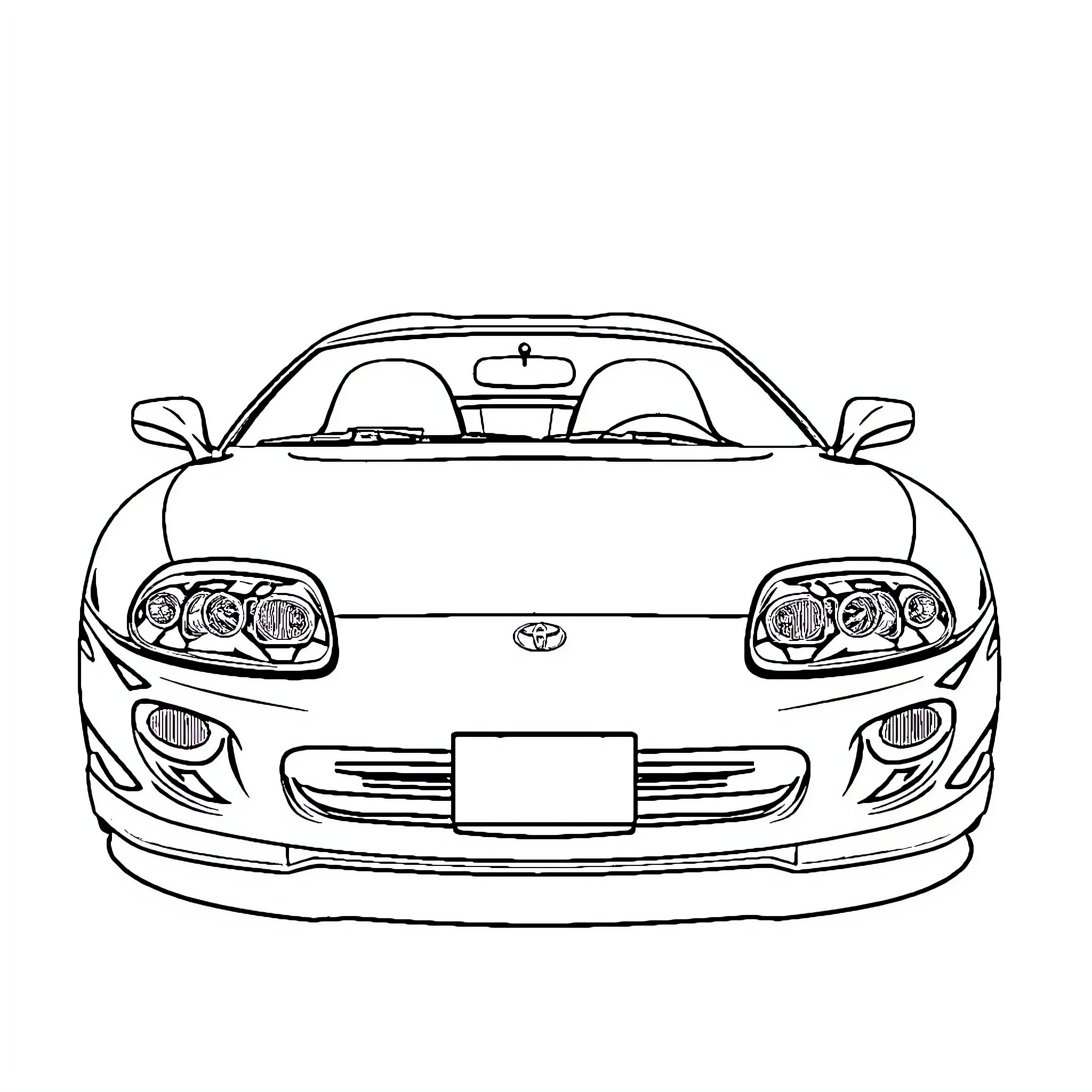 Best Toyota Supra Coloring Pages (Free Printable PDF)