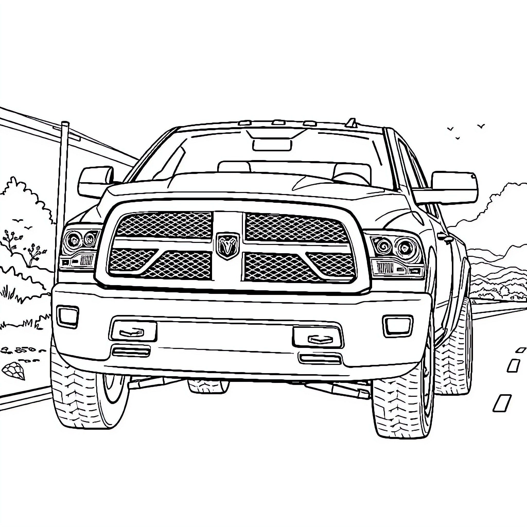 42 Best Dodge Ram Coloring Pages (Free Printable PDFs)
