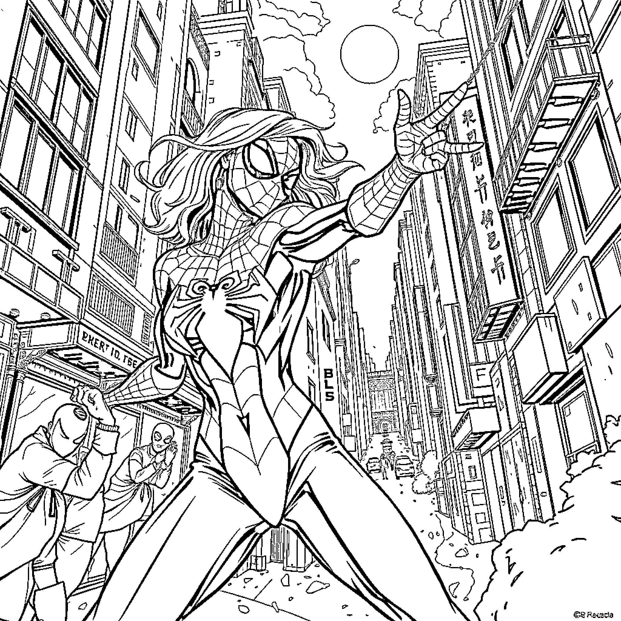 Best Spider Woman Coloring Pages (Free Printable PDF)