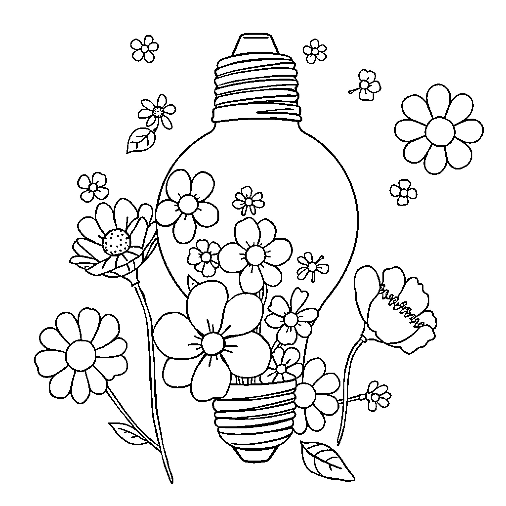 Best Lightbulb Coloring Pages (Free Printable PDF)