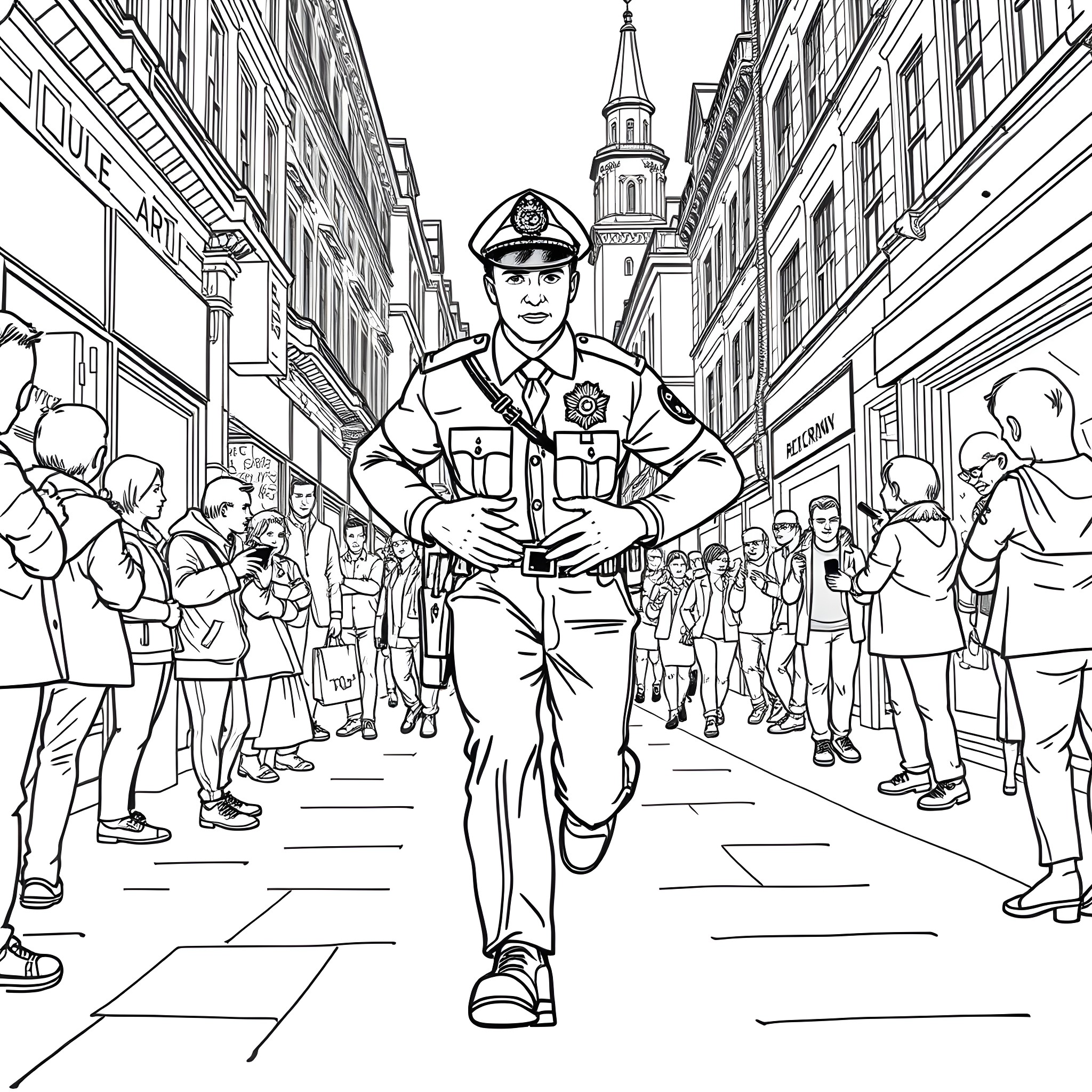 Best Policeman Coloring Pages (Free Printable PDF)