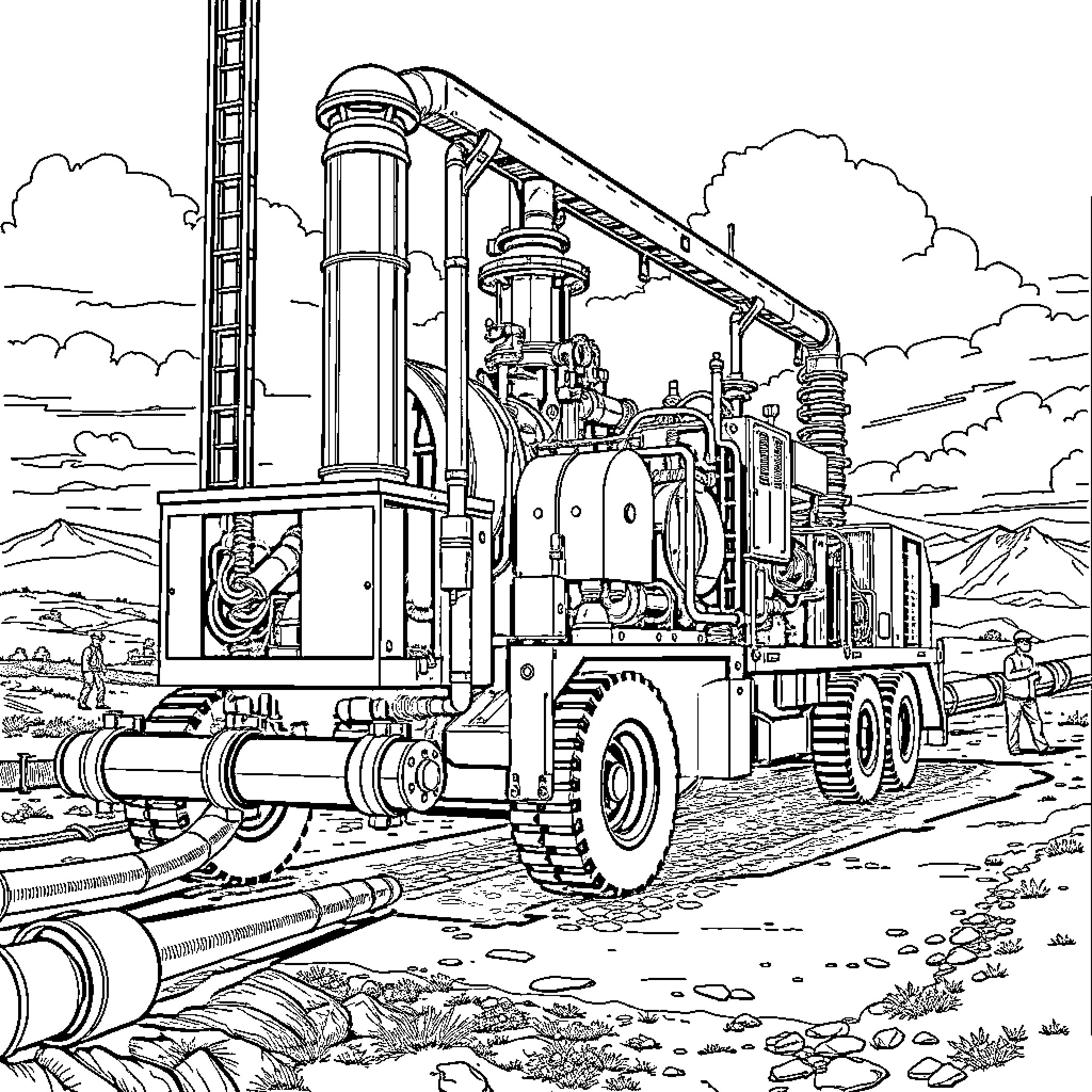 Best Frac Pump Coloring Pages (Free Printable PDF)