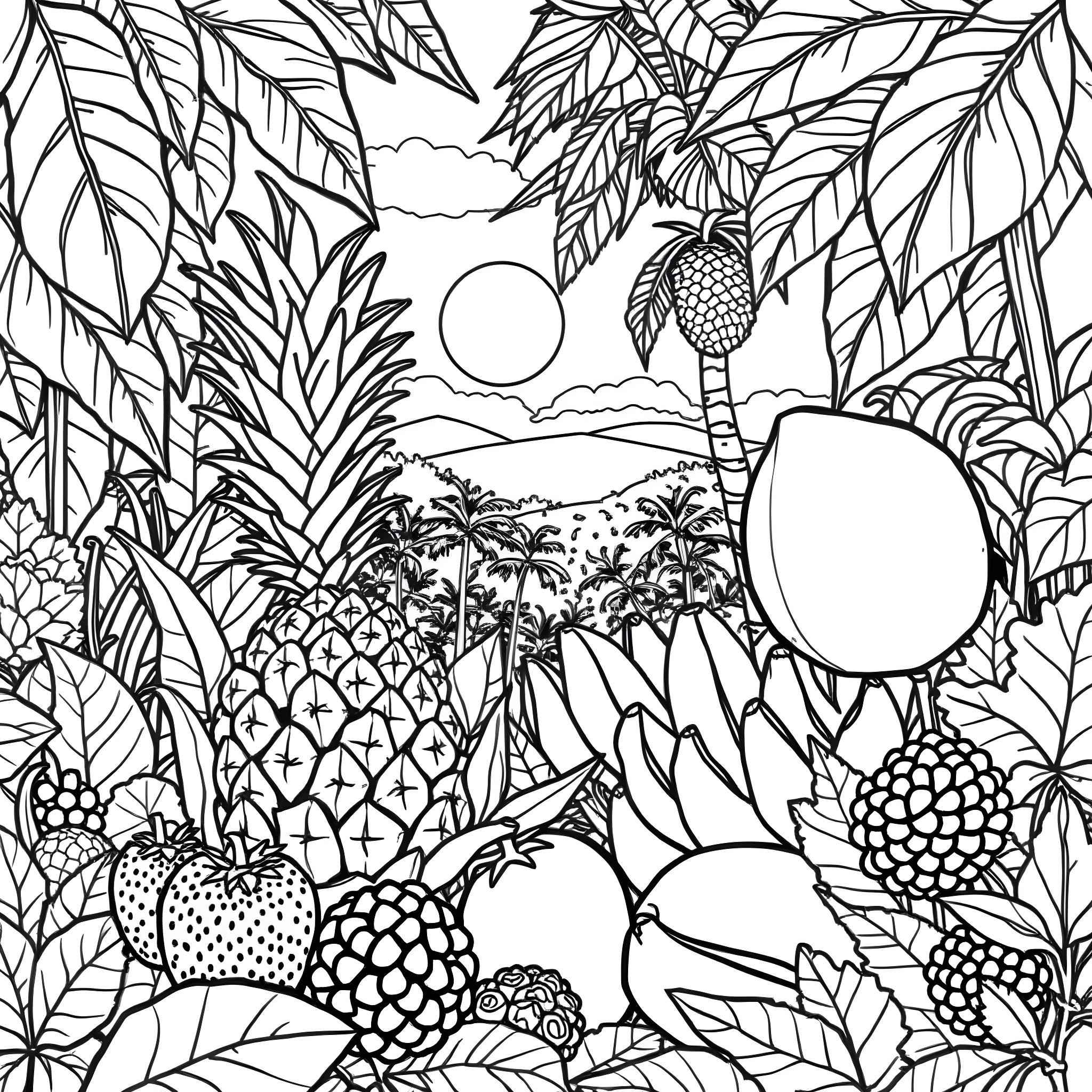 123 Best Fruit Coloring Pages (Free Printable PDFs)
