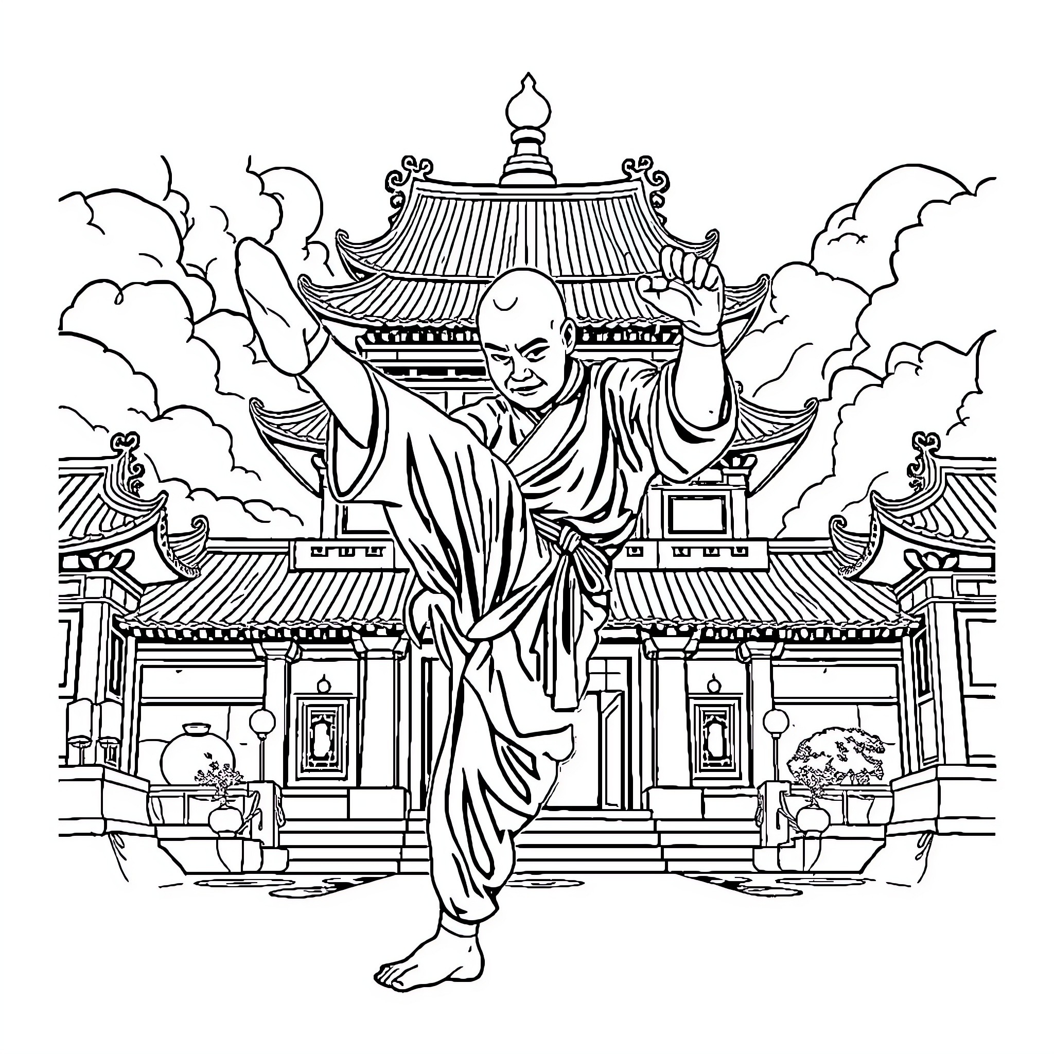 Best Shaolin Monk Coloring Pages (Free Printable PDF)