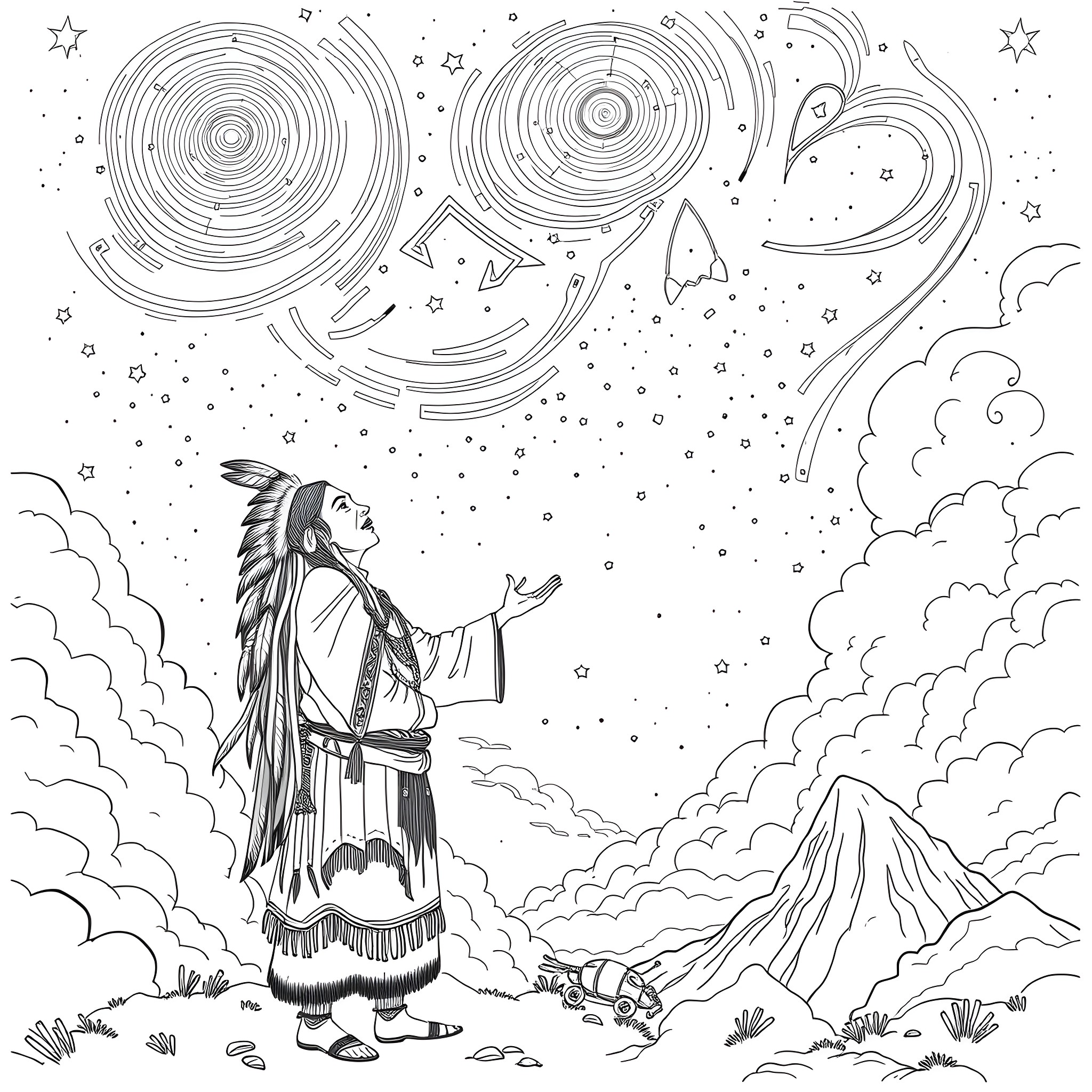 1 Best Cherokee Coloring Pages (Free Printable PDFs)
