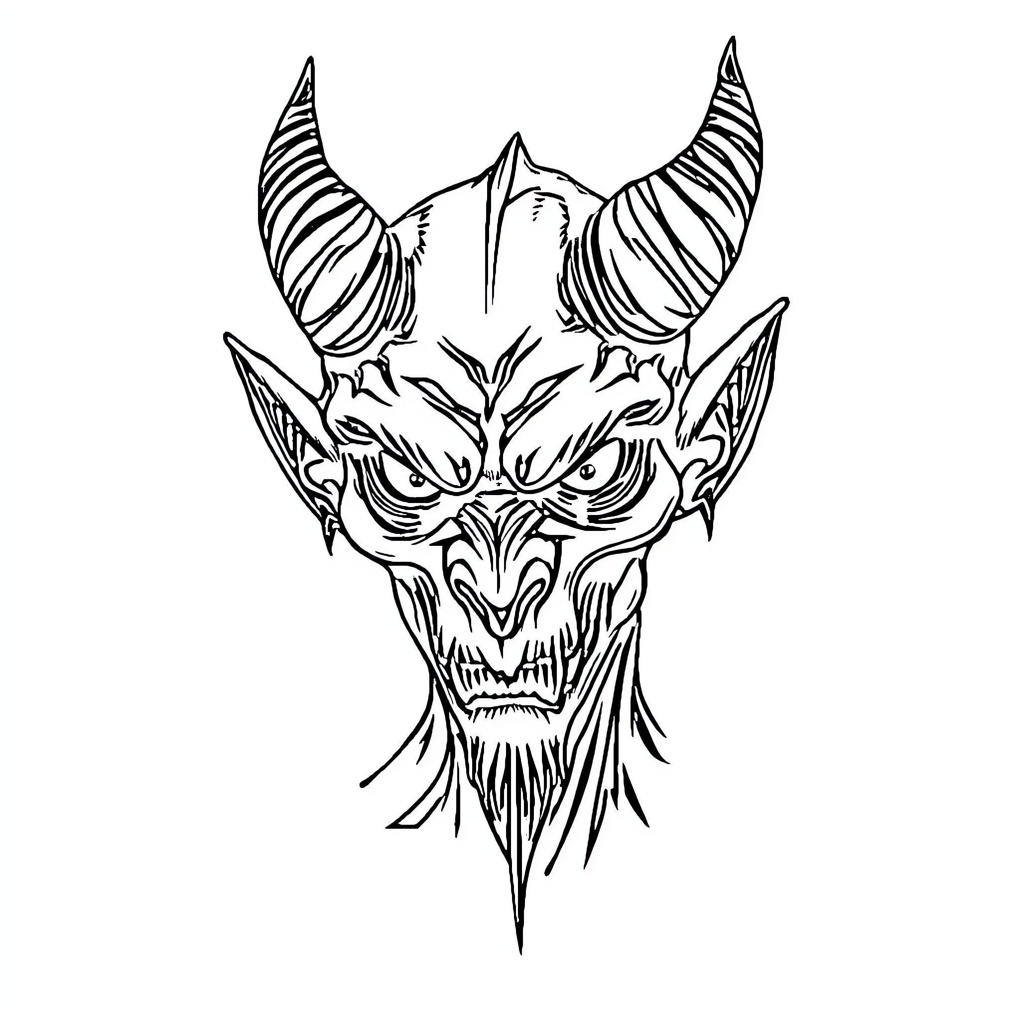 Best Demon Tattoo Coloring Pages (Free Printable PDF)