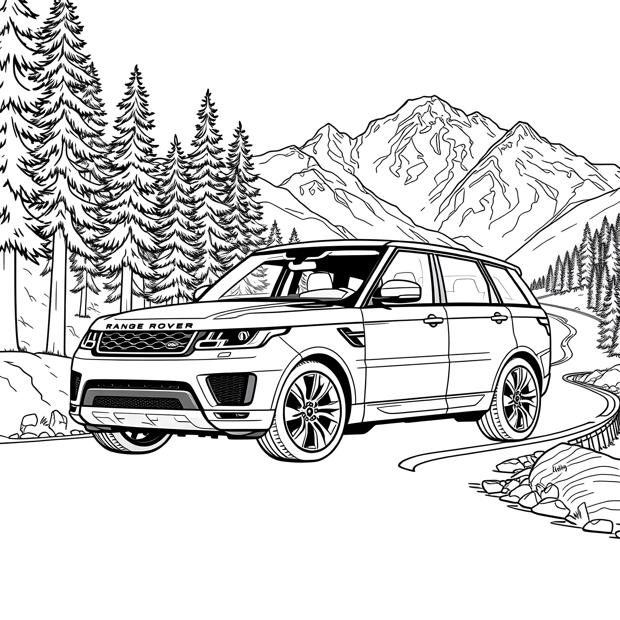 17 Best Range Rover Coloring Pages (Free Printable PDFs)