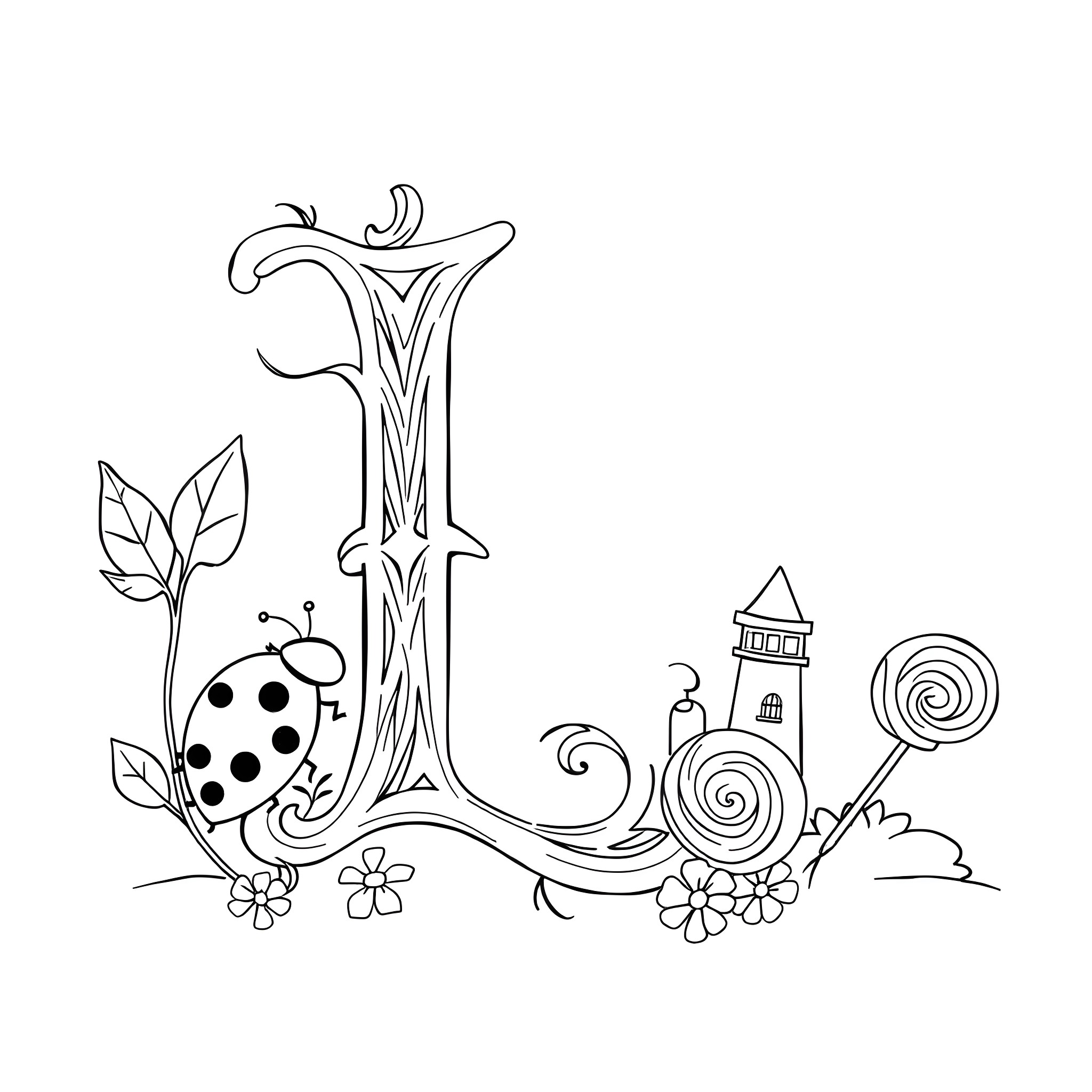 9 Best Letter L Coloring Pages (Free Printable PDFs)