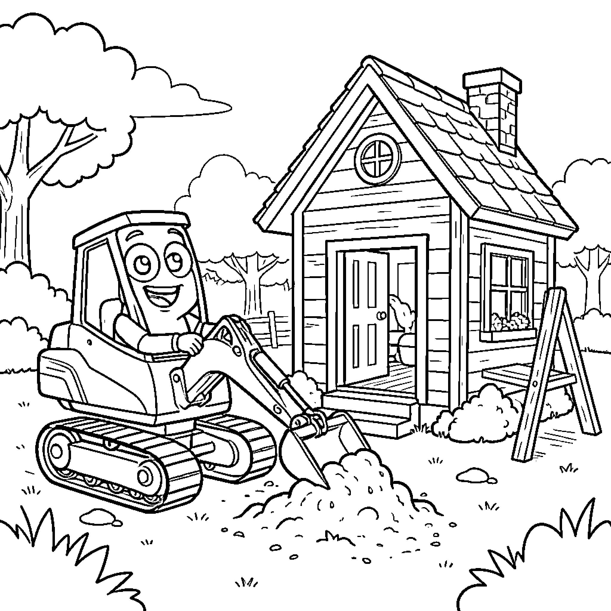 Best Digger Coloring Pages (Free Printable PDF)