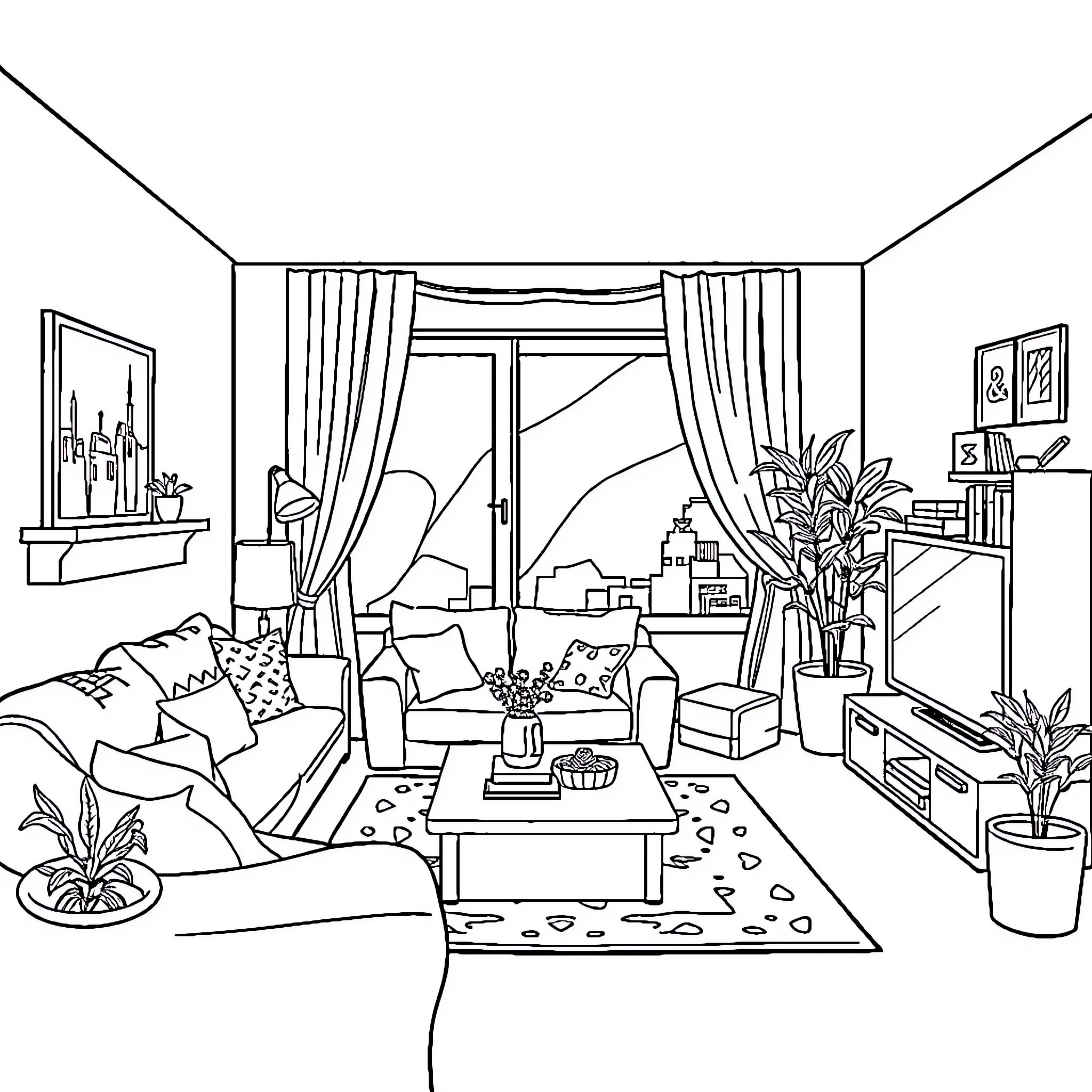Best Apartment Coloring Pages (Free Printable PDF)