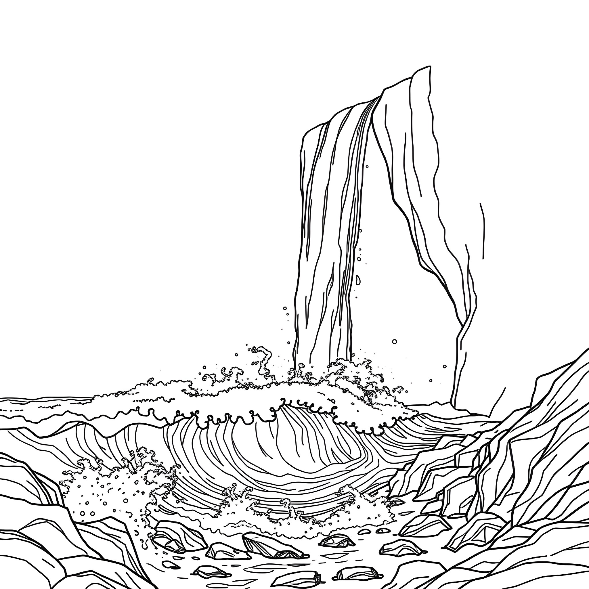 20 Best Waterfall Coloring Pages (Free Printable PDFs)
