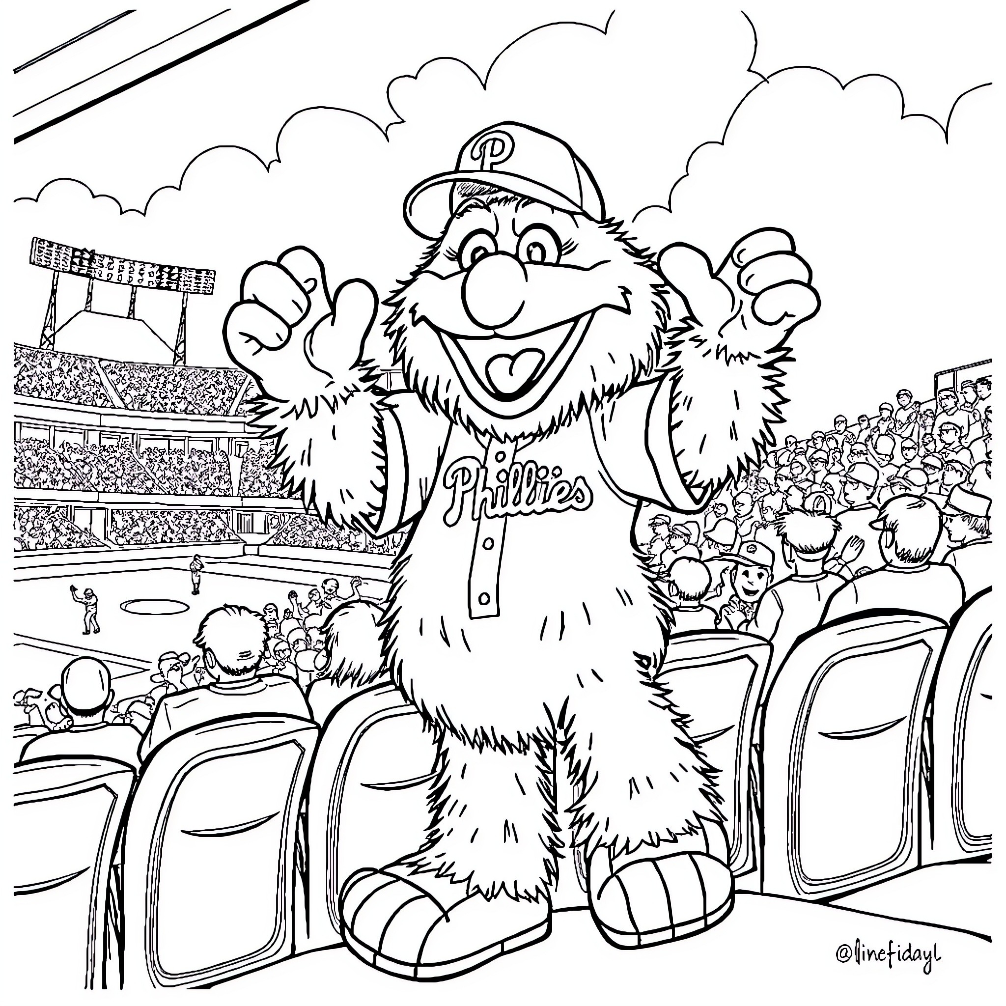 3 Best Phillies Phanatic Coloring Pages (Free Printable PDFs)