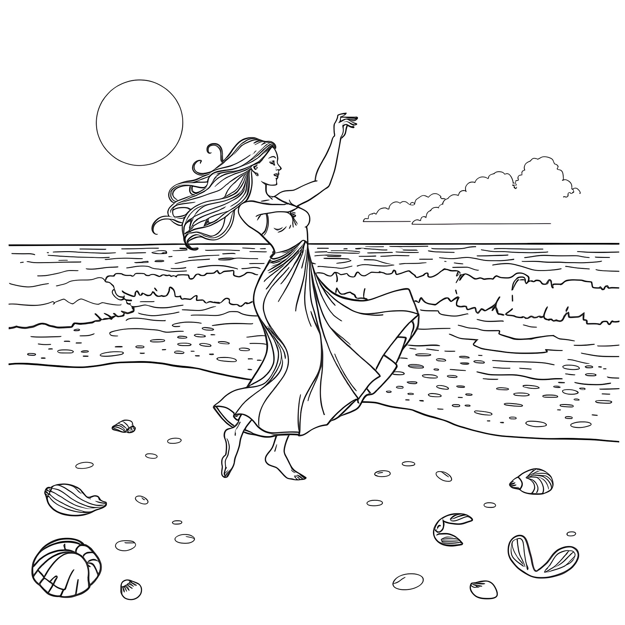 Best Lady Coloring Pages (Free Printable PDF)
