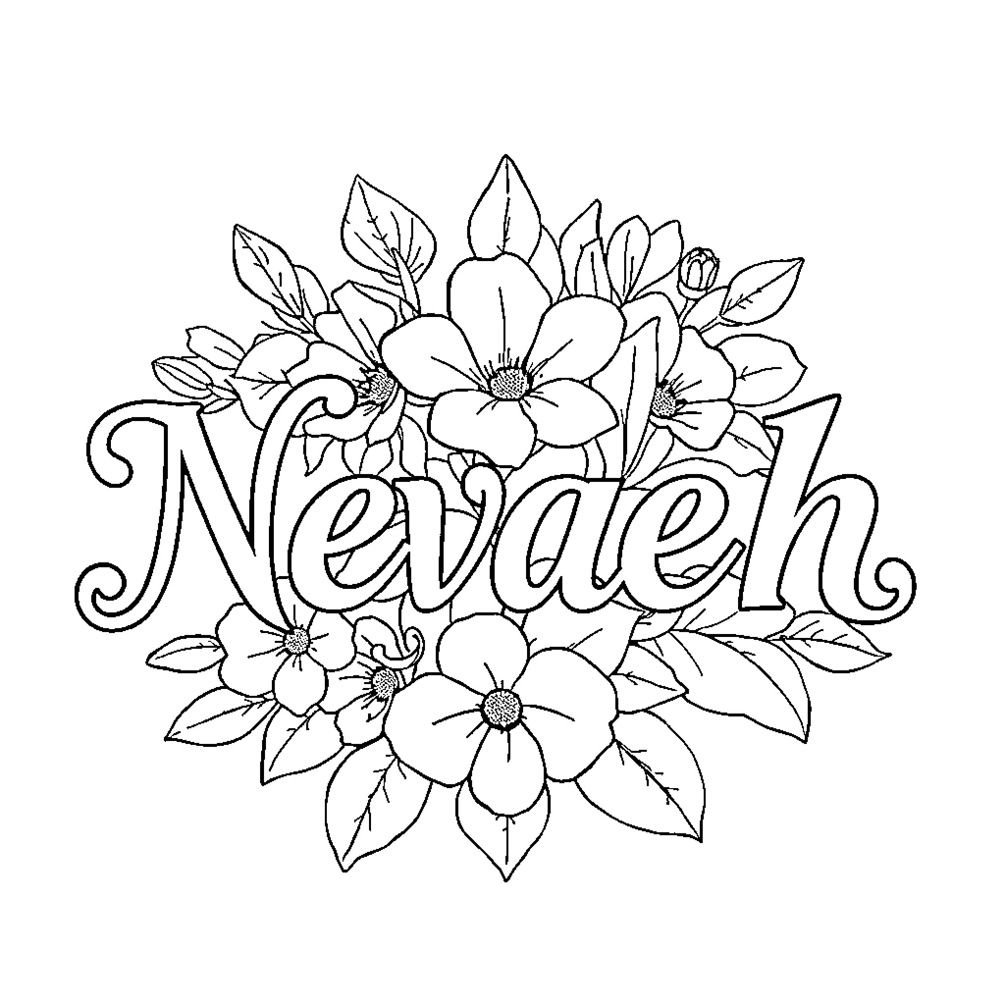 Best Nevaeh Coloring Pages (Free Printable PDF)