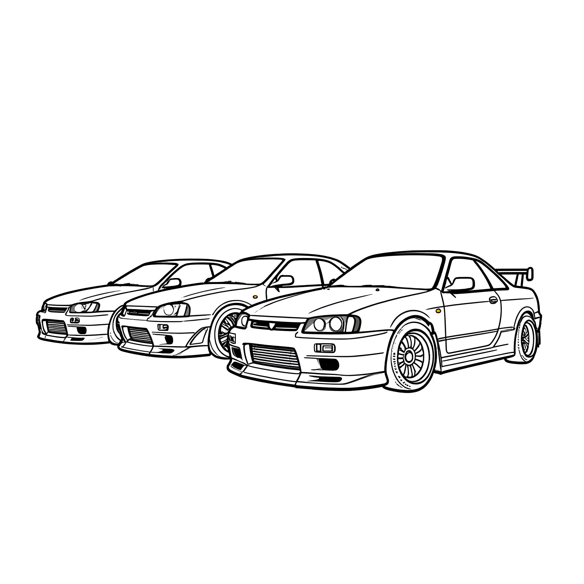 1 Best JDM Car Coloring Pages (Free Printable PDFs)