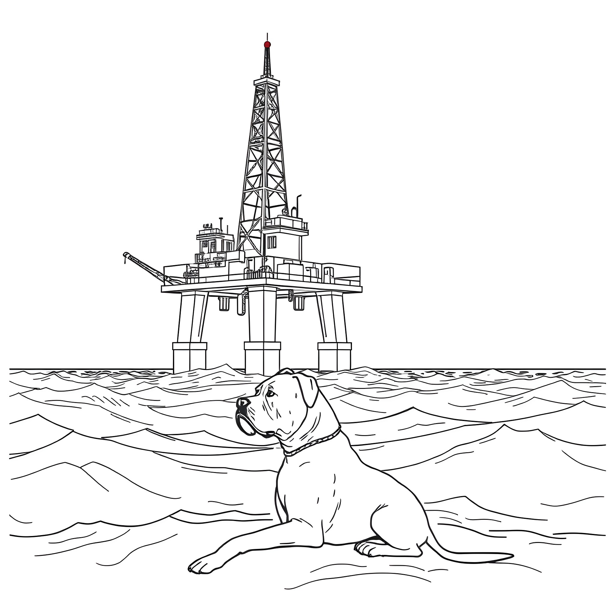 Best Oil Rig Coloring Pages (Free Printable PDF)