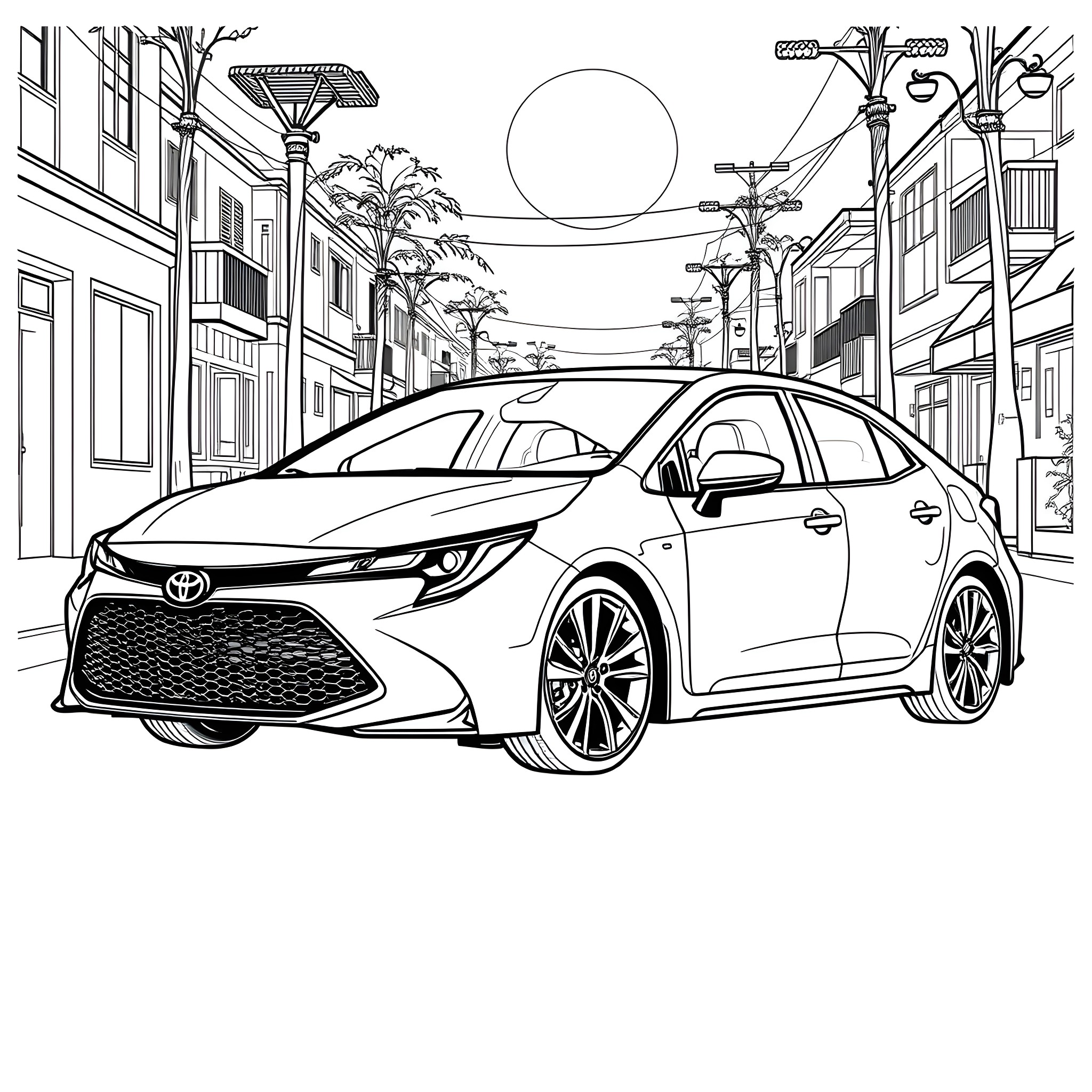 Best Toyota Corolla Coloring Pages (Free Printable PDF)