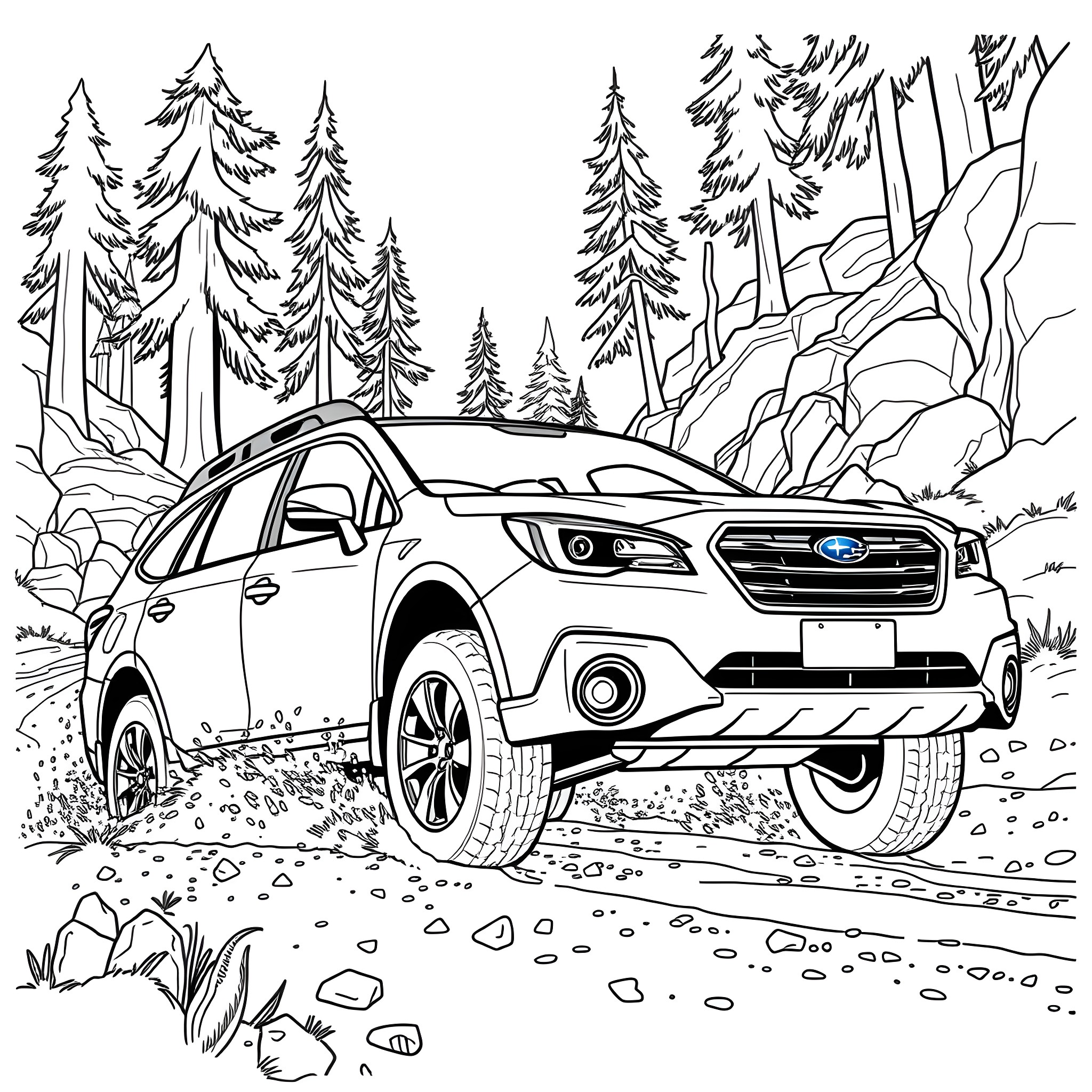 Best Subaru Coloring Pages (Free Printable PDF)