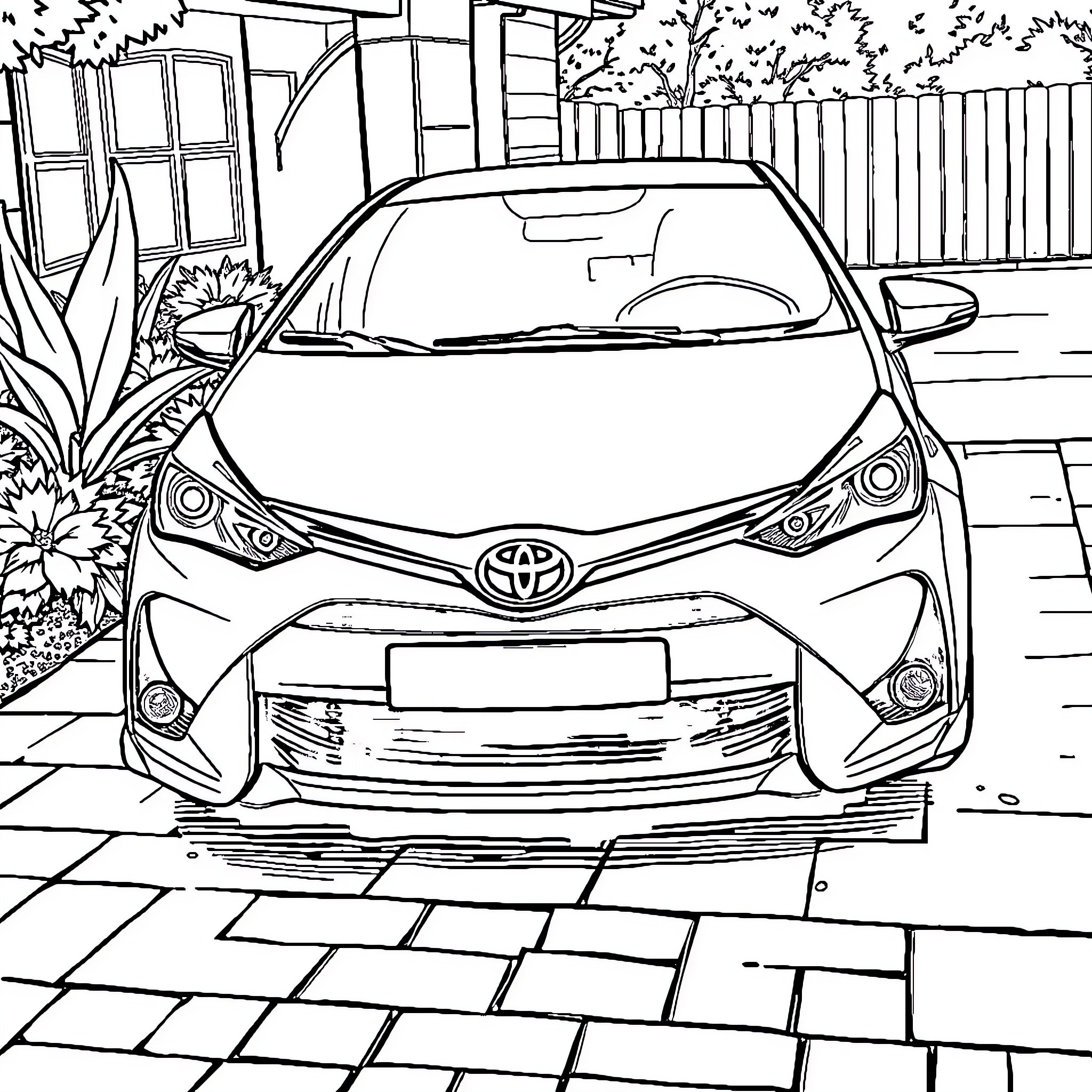 Best Toyota Hatchback Coloring Pages (Free Printable PDF)