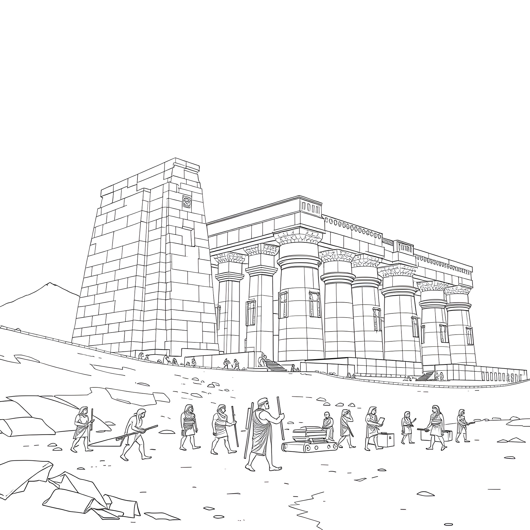 Best Ancient People Coloring Pages (Free Printable PDF)