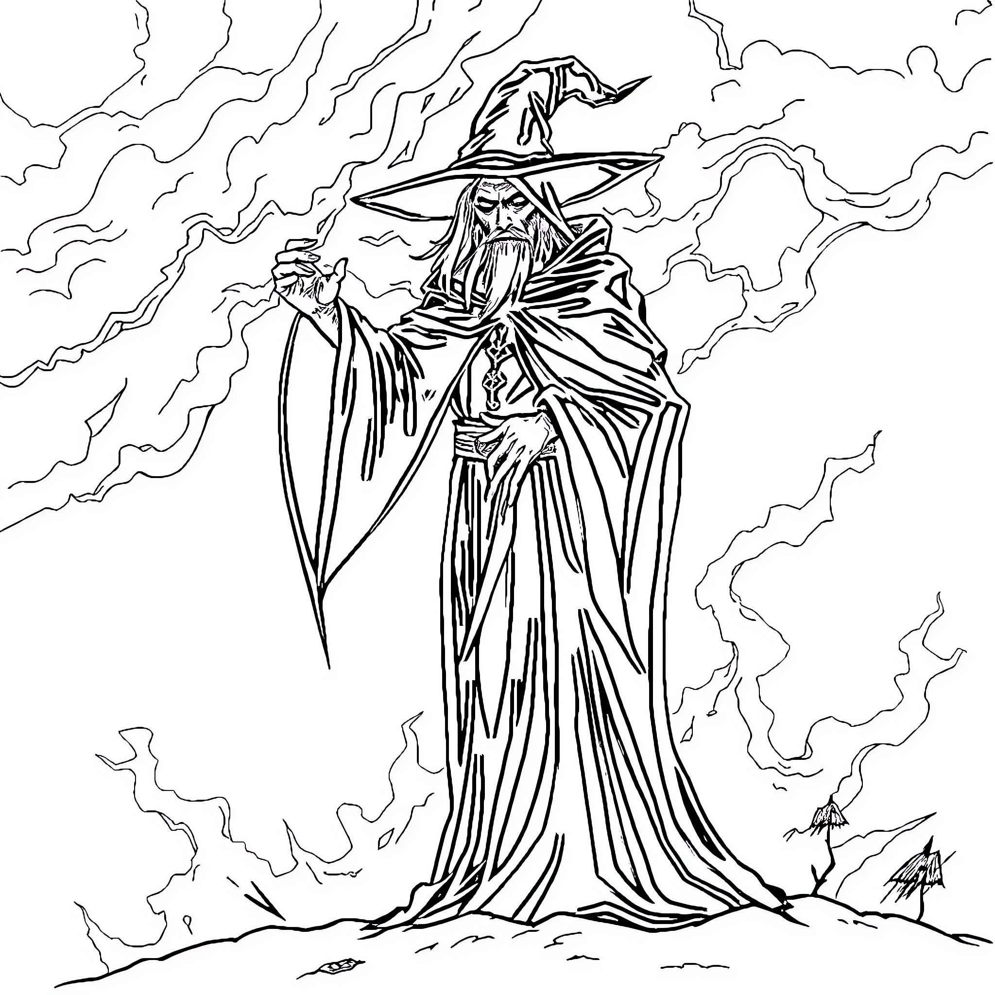 Best Wizard Coloring Pages (Free Printable PDF)