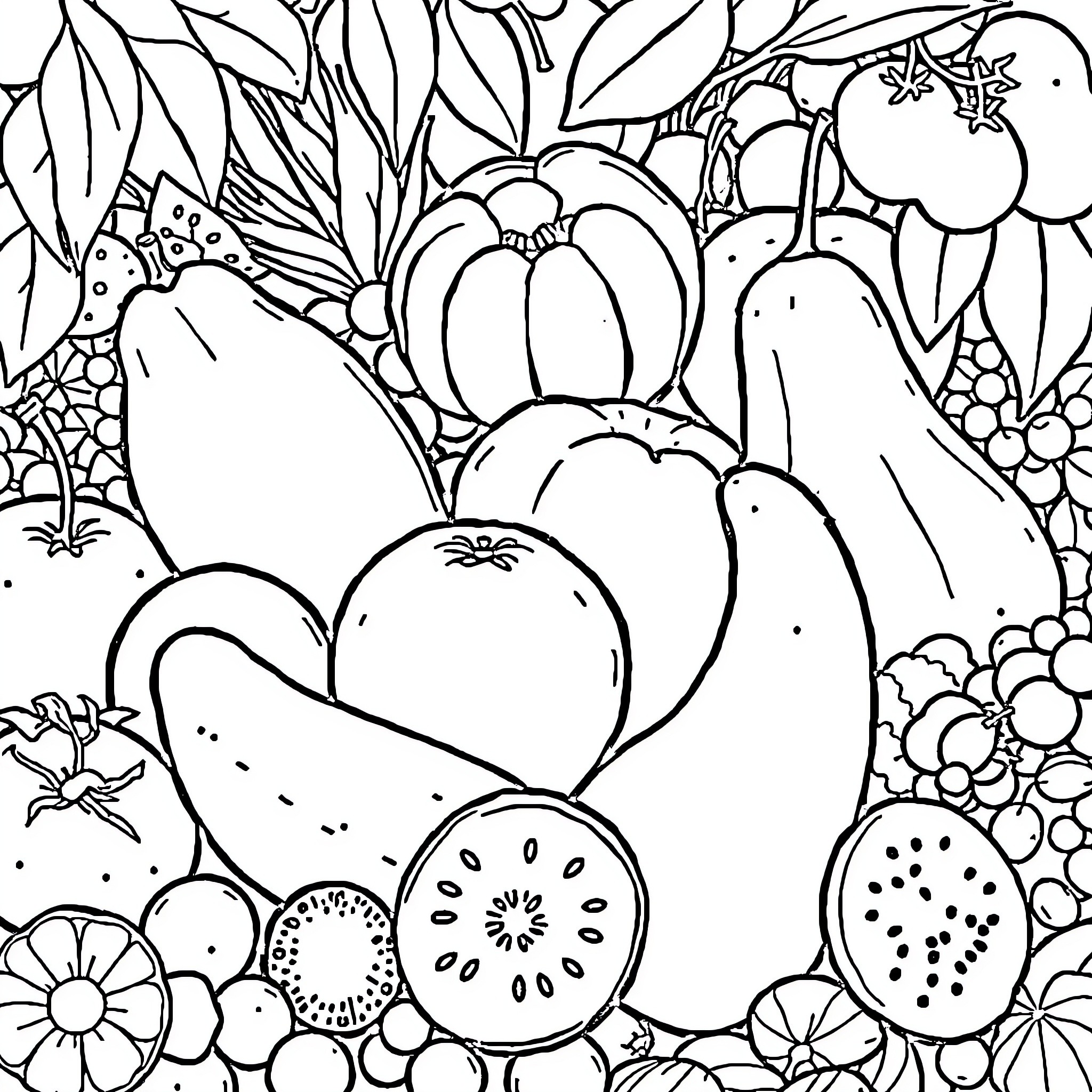 Best Fruit Coloring Pages (Free Printable PDF)