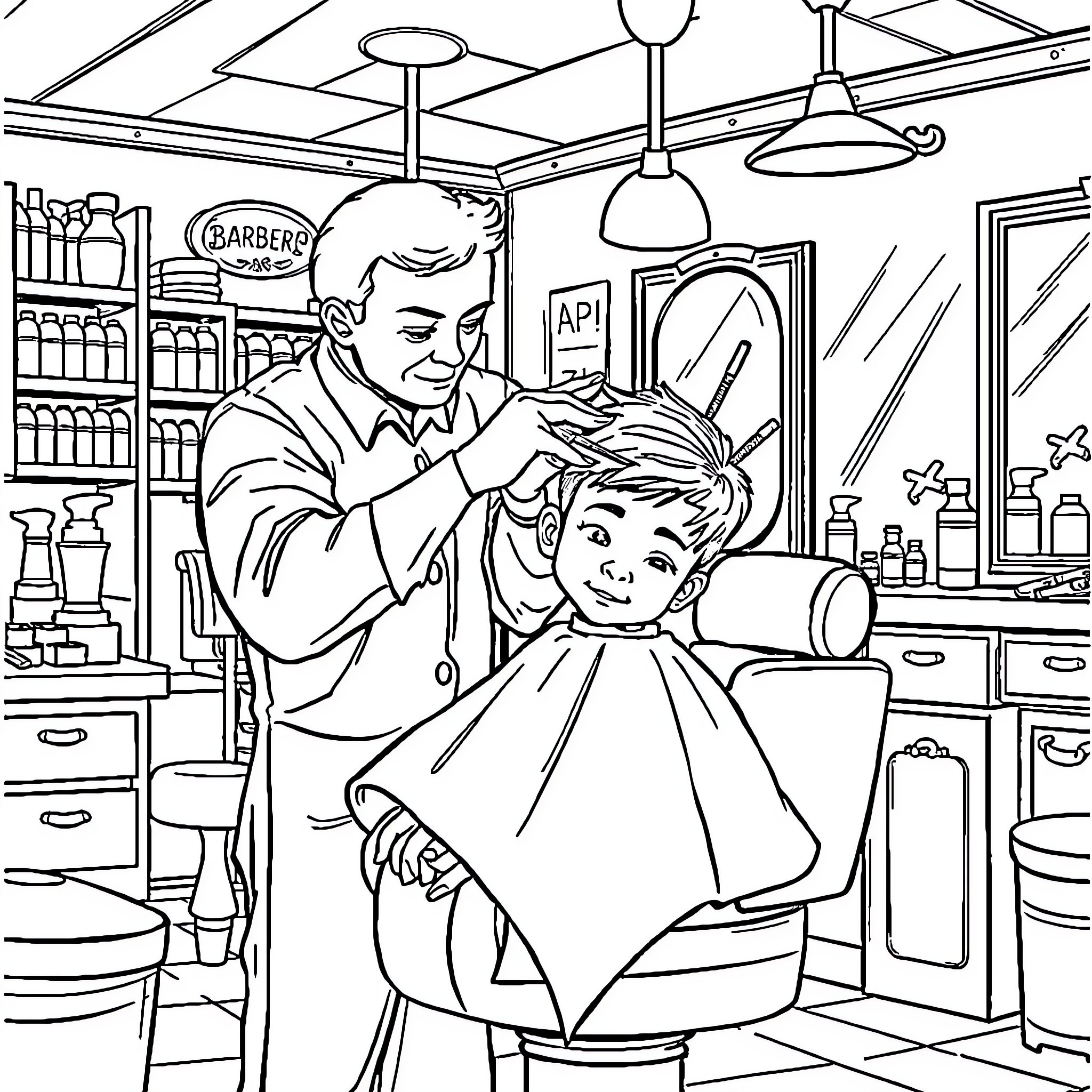 Best Barber Coloring Pages (Free Printable PDF)
