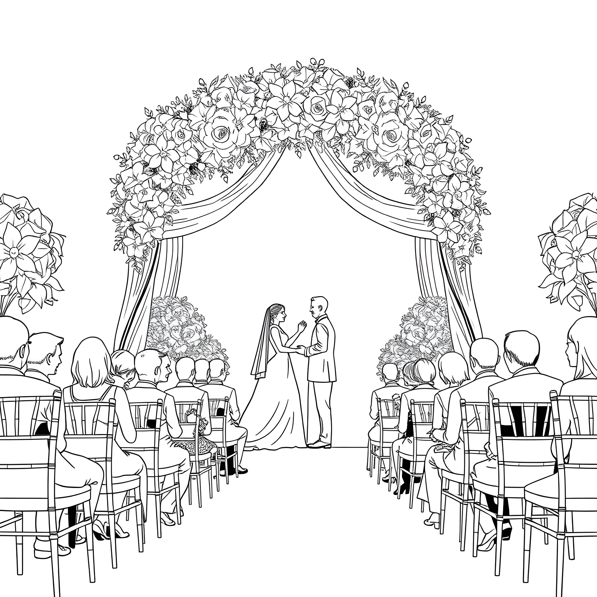 117 Best Wedding Coloring Pages (Free Printable PDFs)