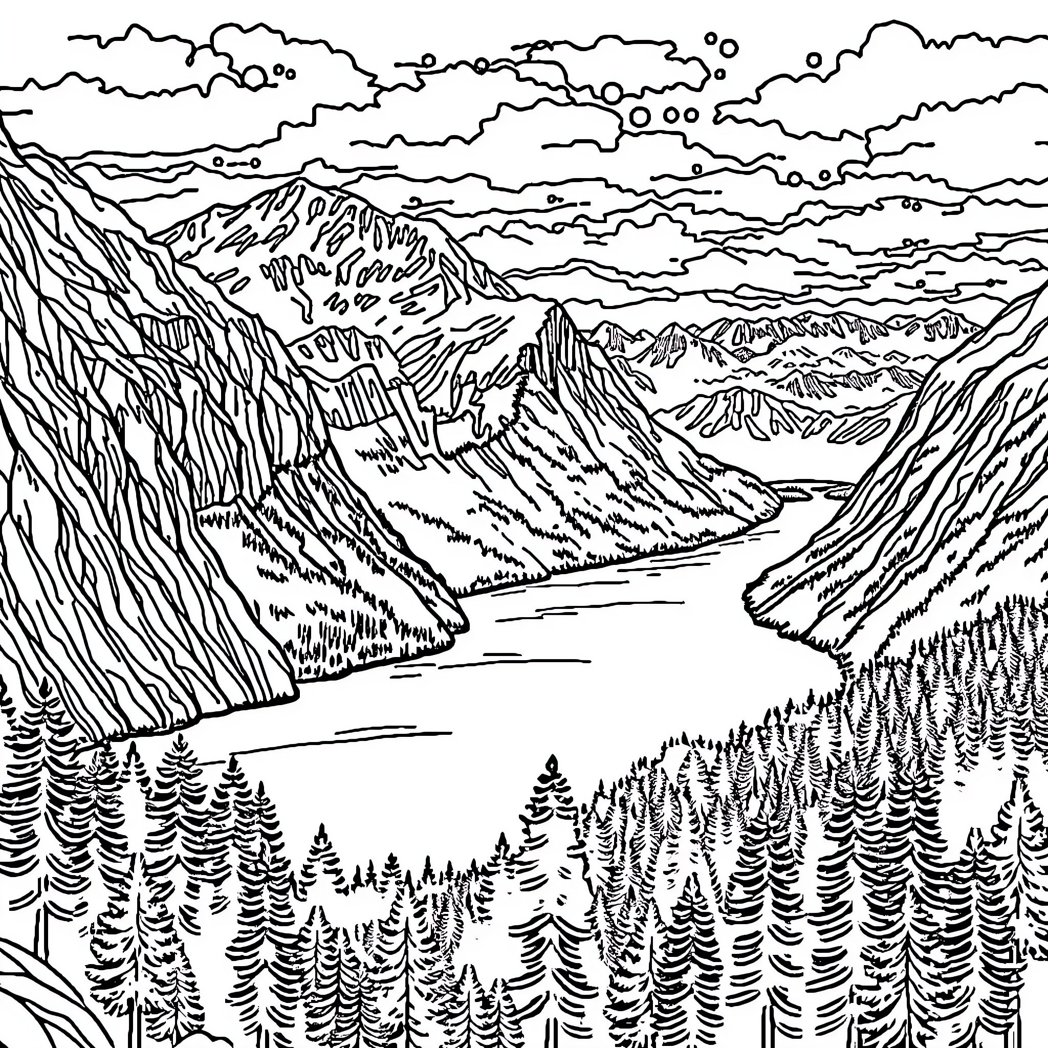 Best Landscape Coloring Pages (Free Printable PDF)