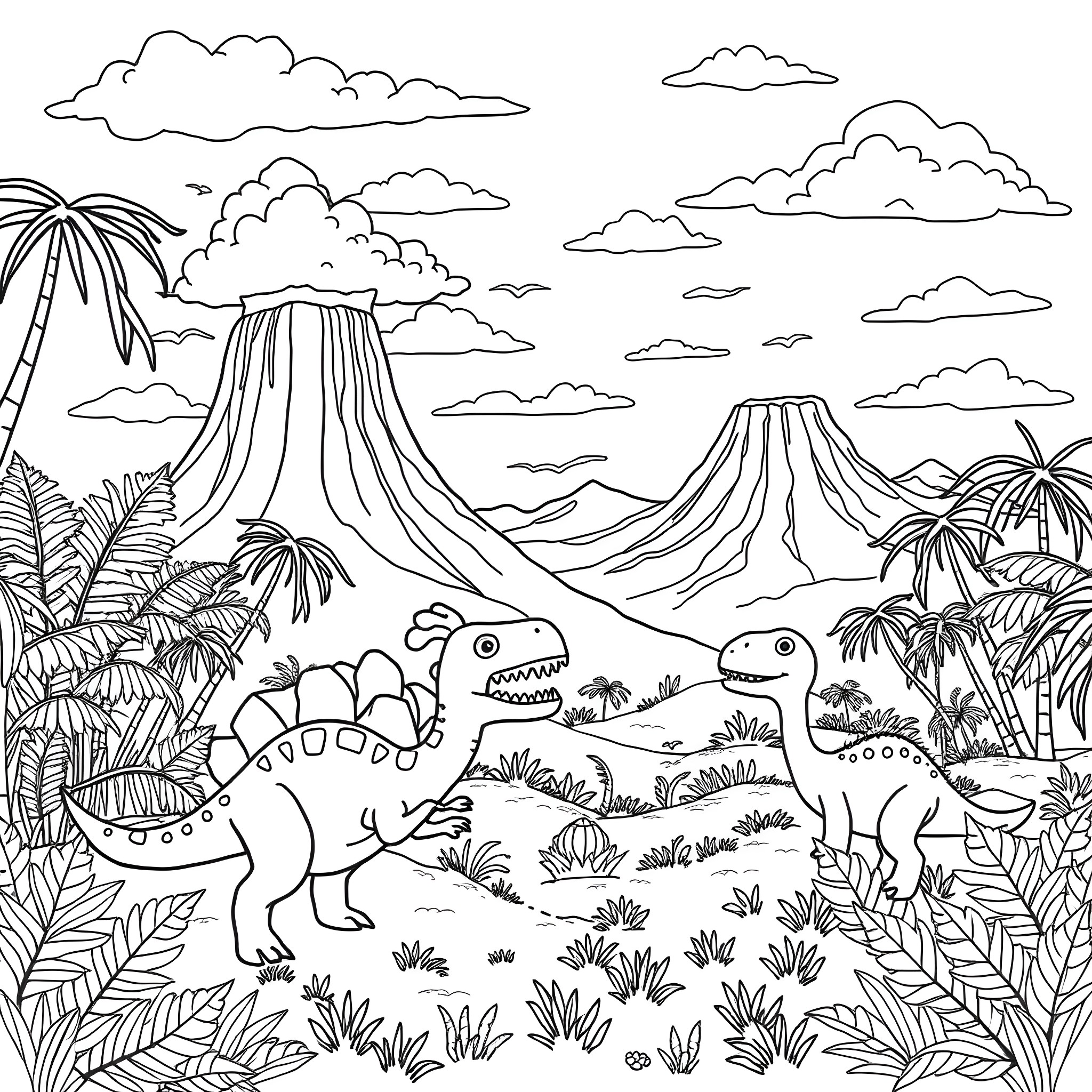 64 Best Dinosaur Coloring Pages (Free Printable PDFs)