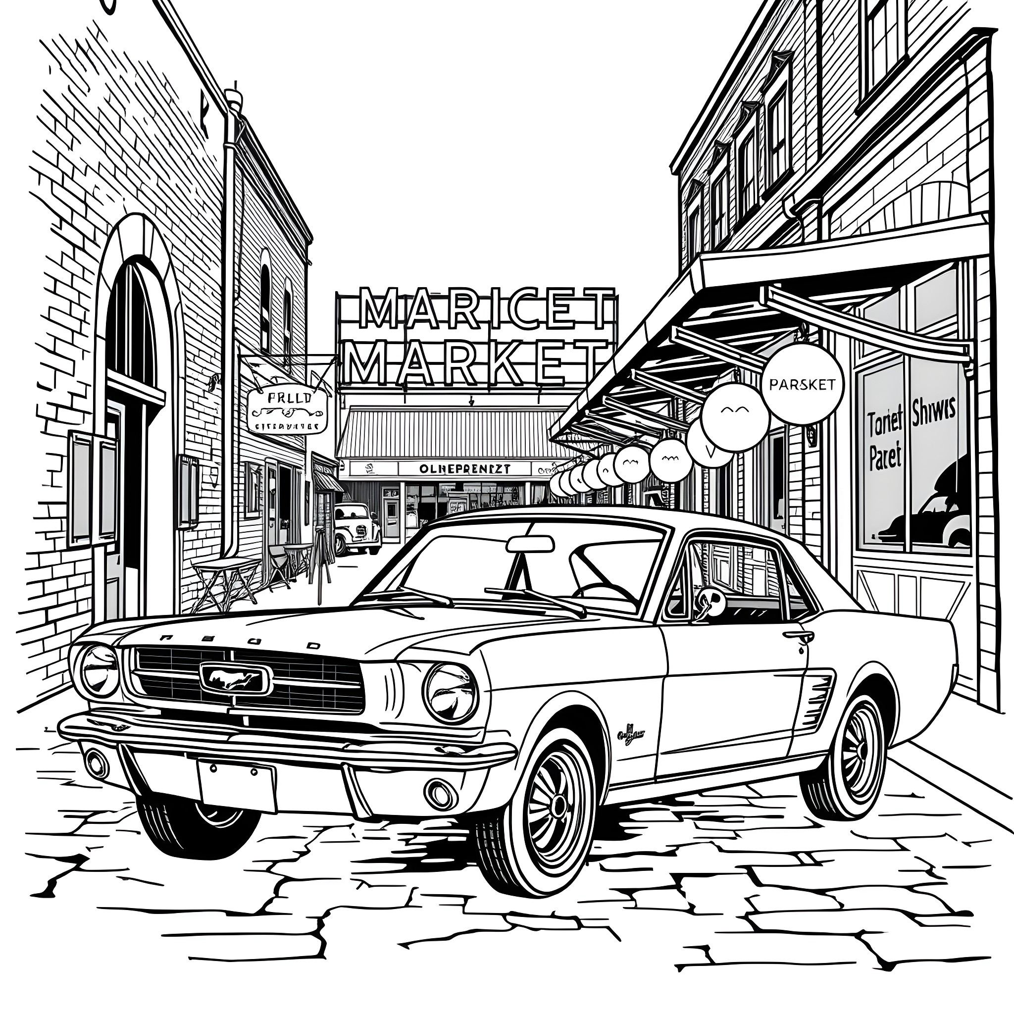 50 Best Ford Mustang Coloring Pages (Free Printable PDFs)