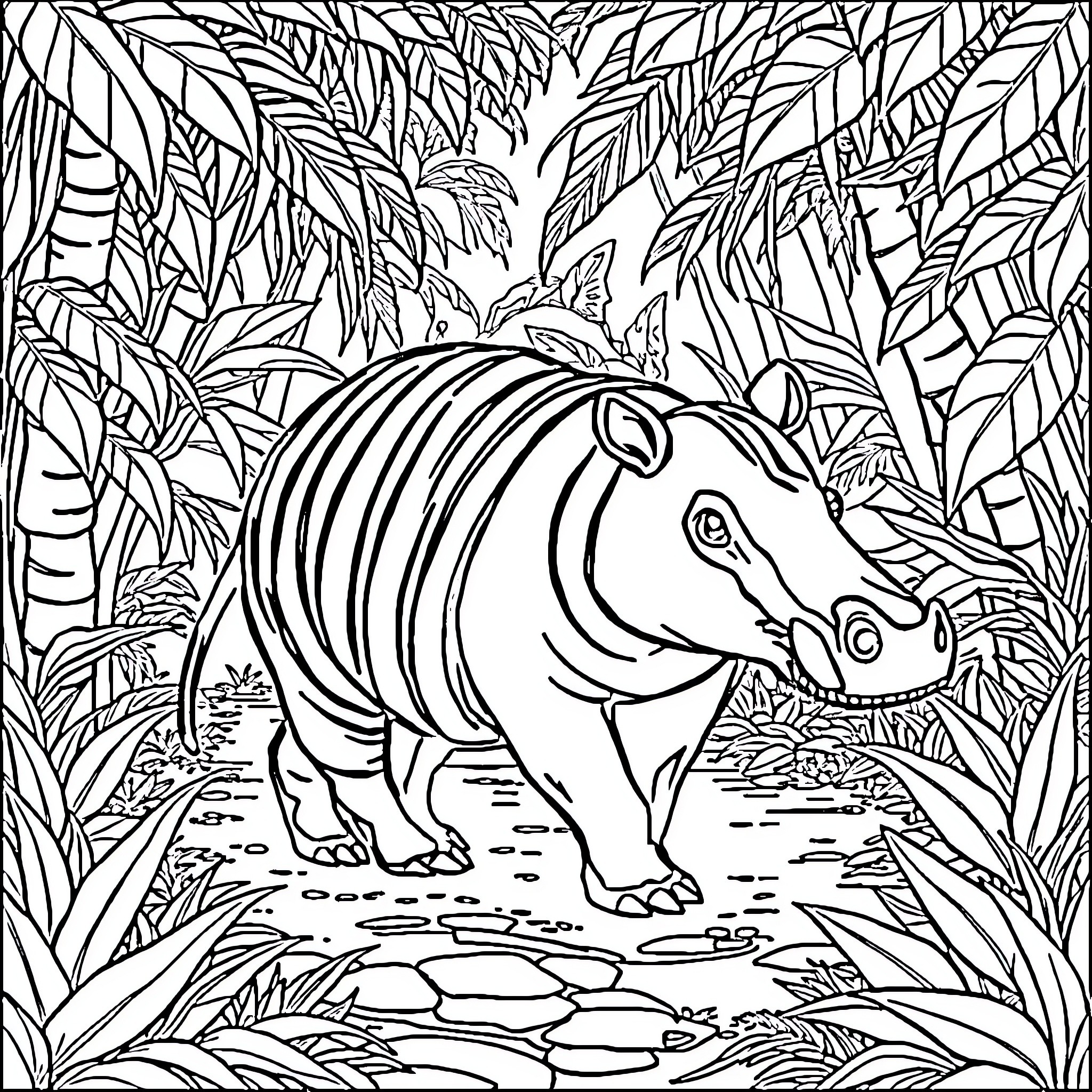 Best Tapir Coloring Pages (Free Printable PDF)