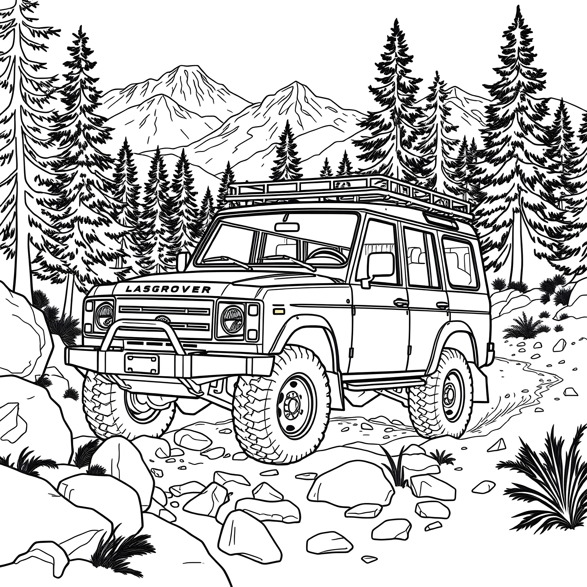 Best Land Rover Coloring Pages (Free Printable PDF)