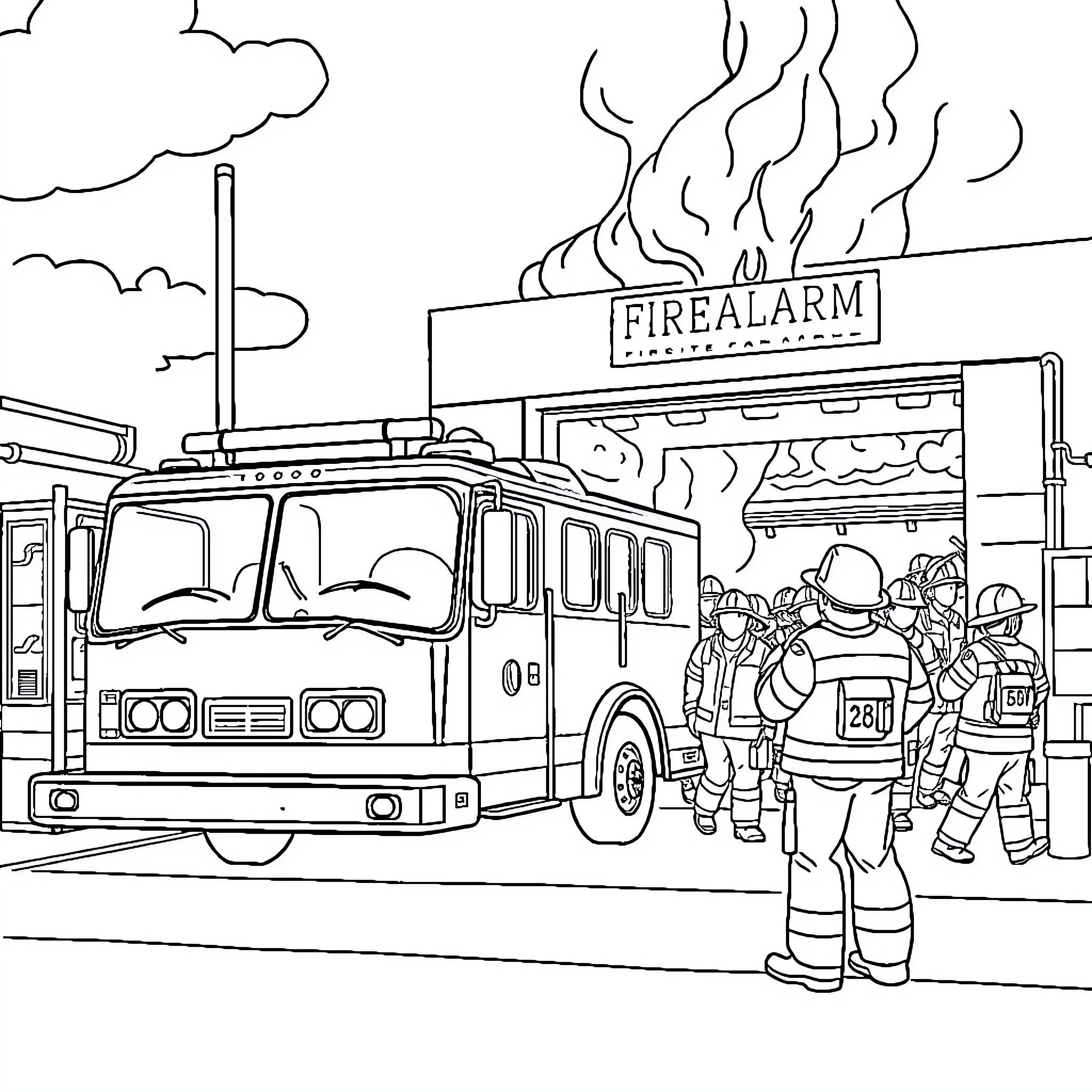 Best Fireman Coloring Pages (Free Printable PDF)