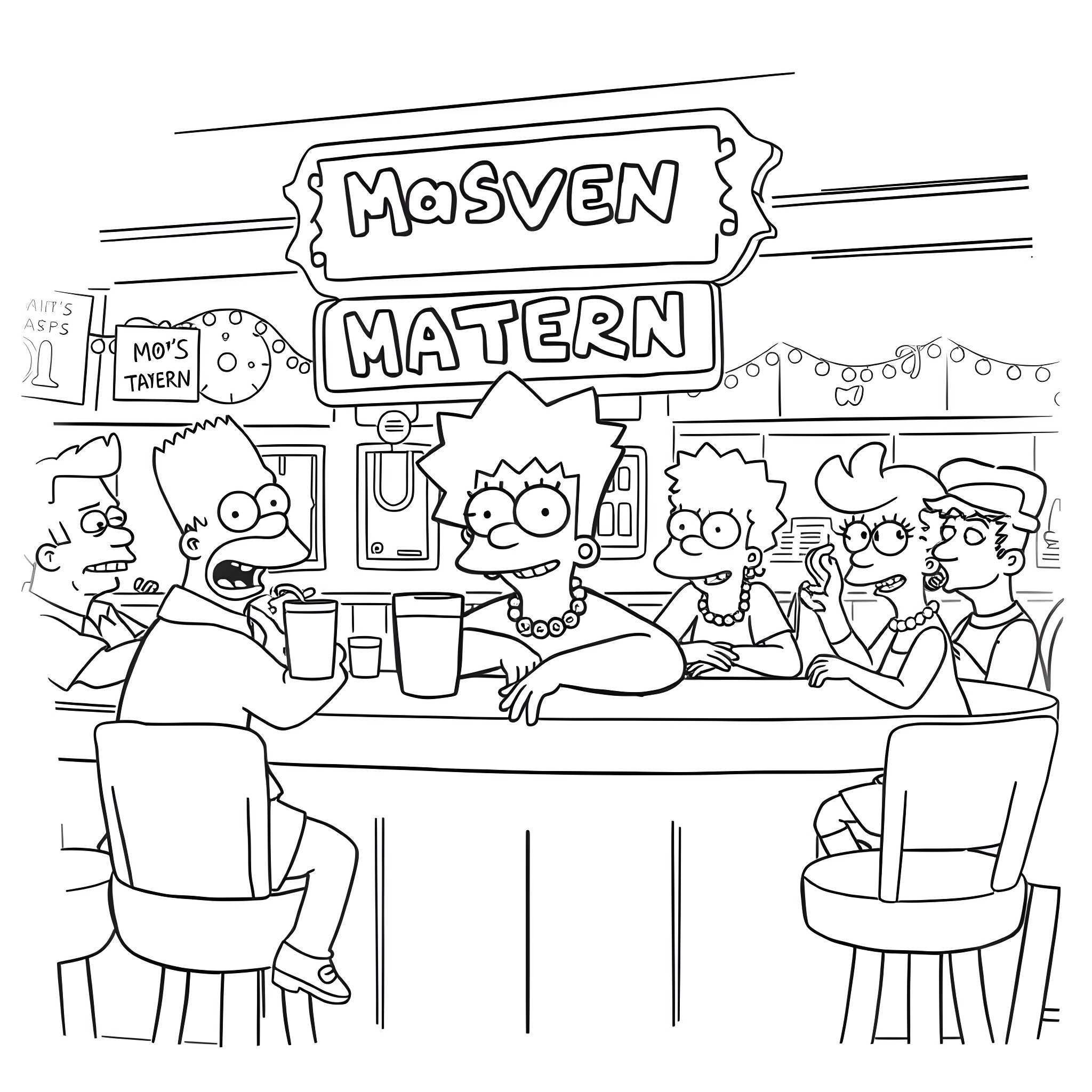 4 Best Marge Simpson Coloring Pages (Free Printable PDFs)