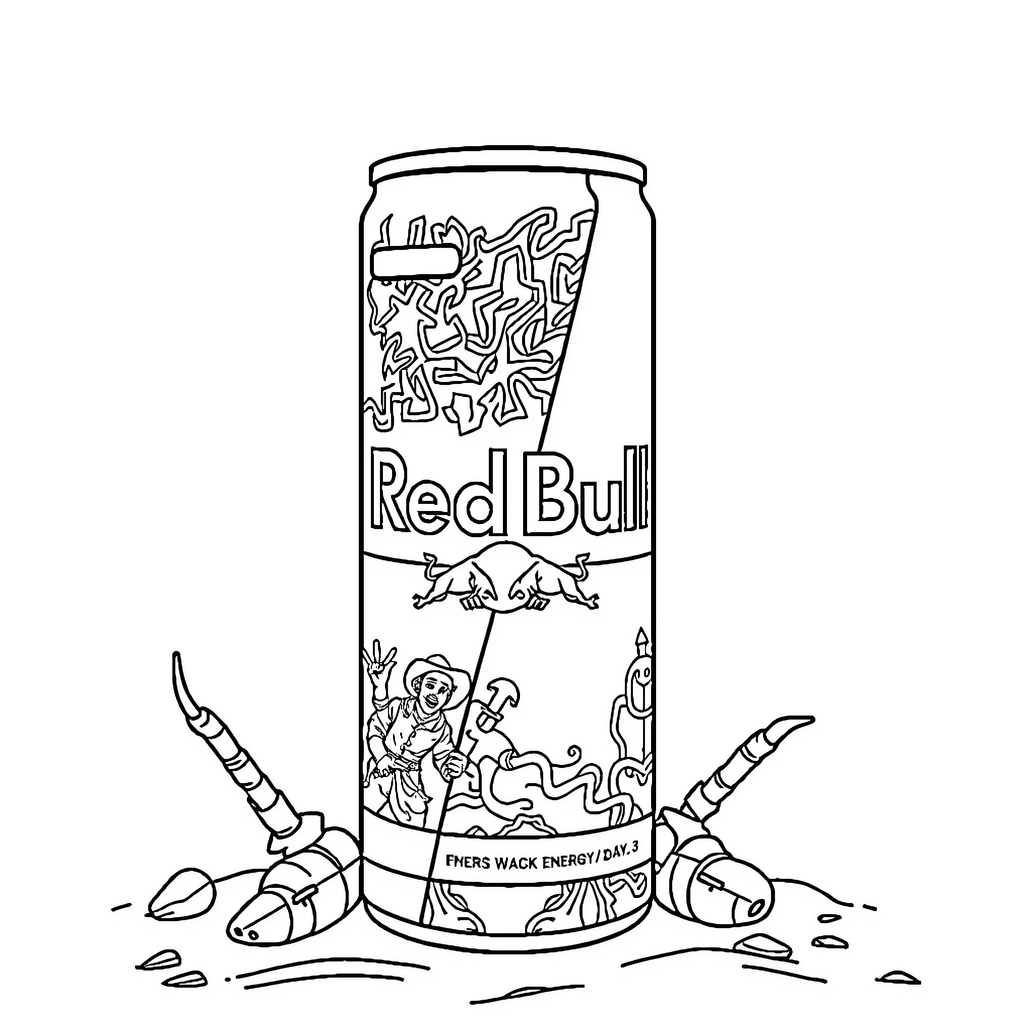 2 Best Redbull Coloring Pages (Free Printable PDFs)