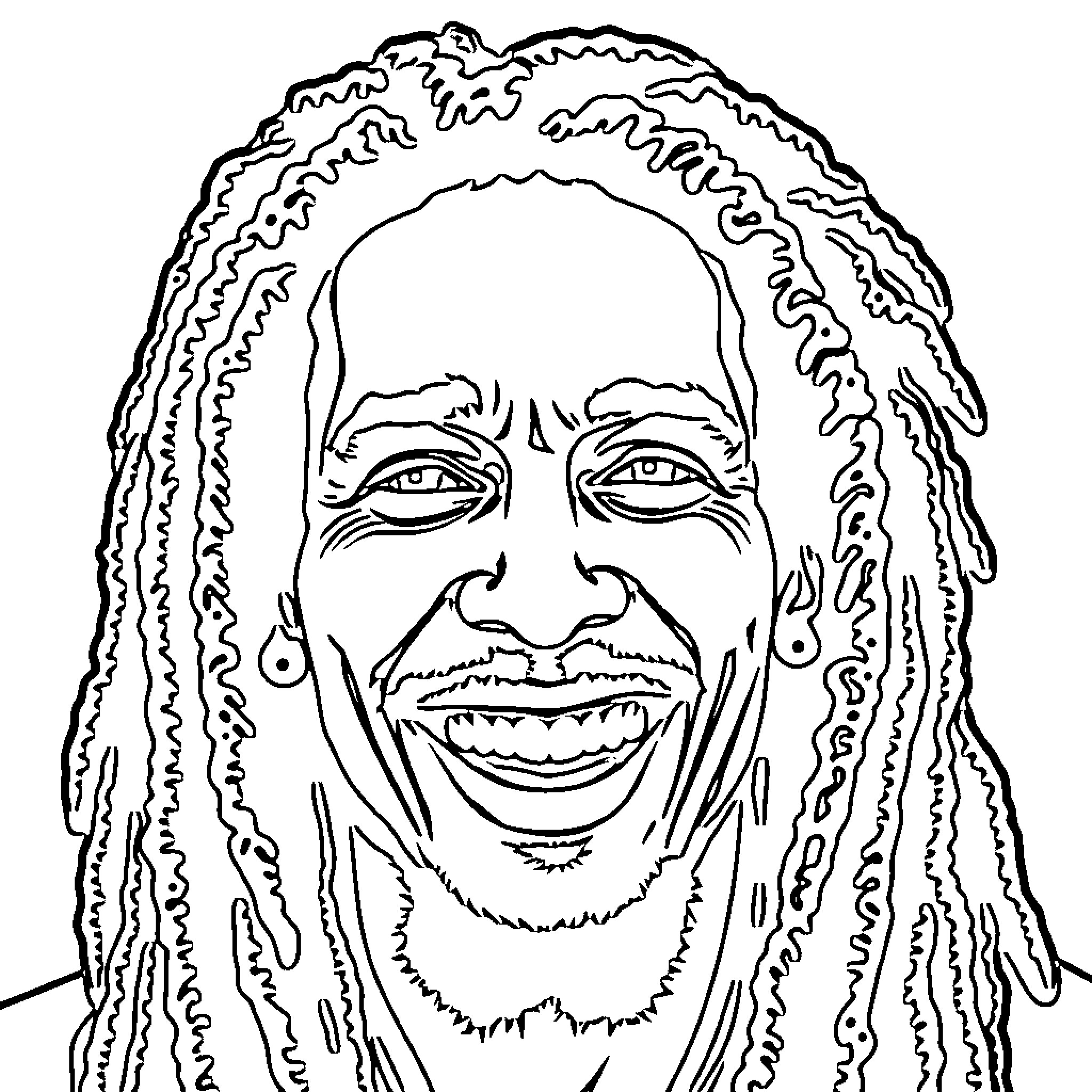 Best Bob Marley Coloring Pages (Free Printable PDF)