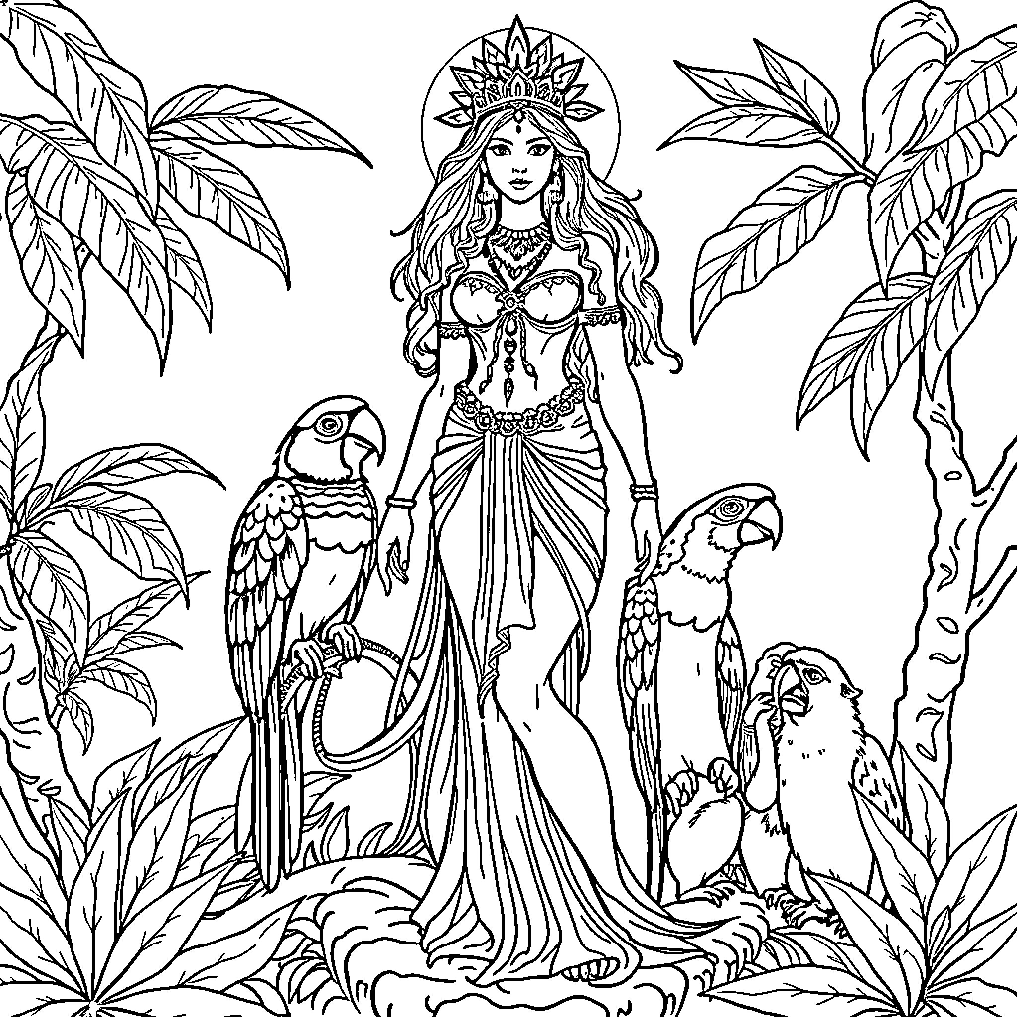Best Goddess Coloring Pages (Free Printable PDF)