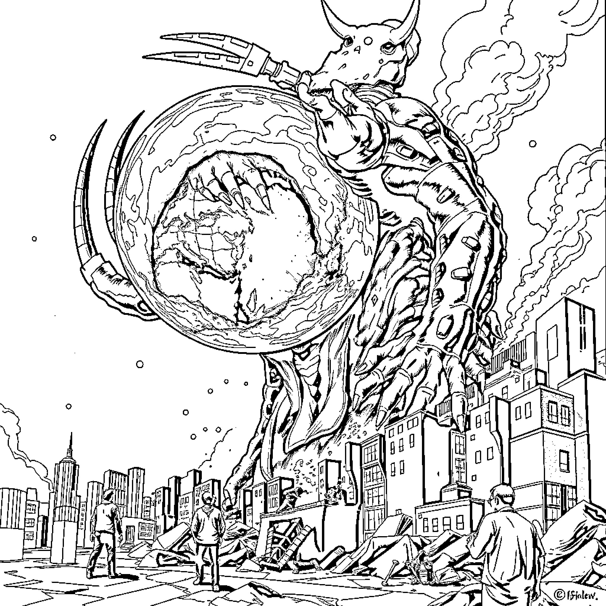 Best Galactus Coloring Pages (Free Printable PDF)
