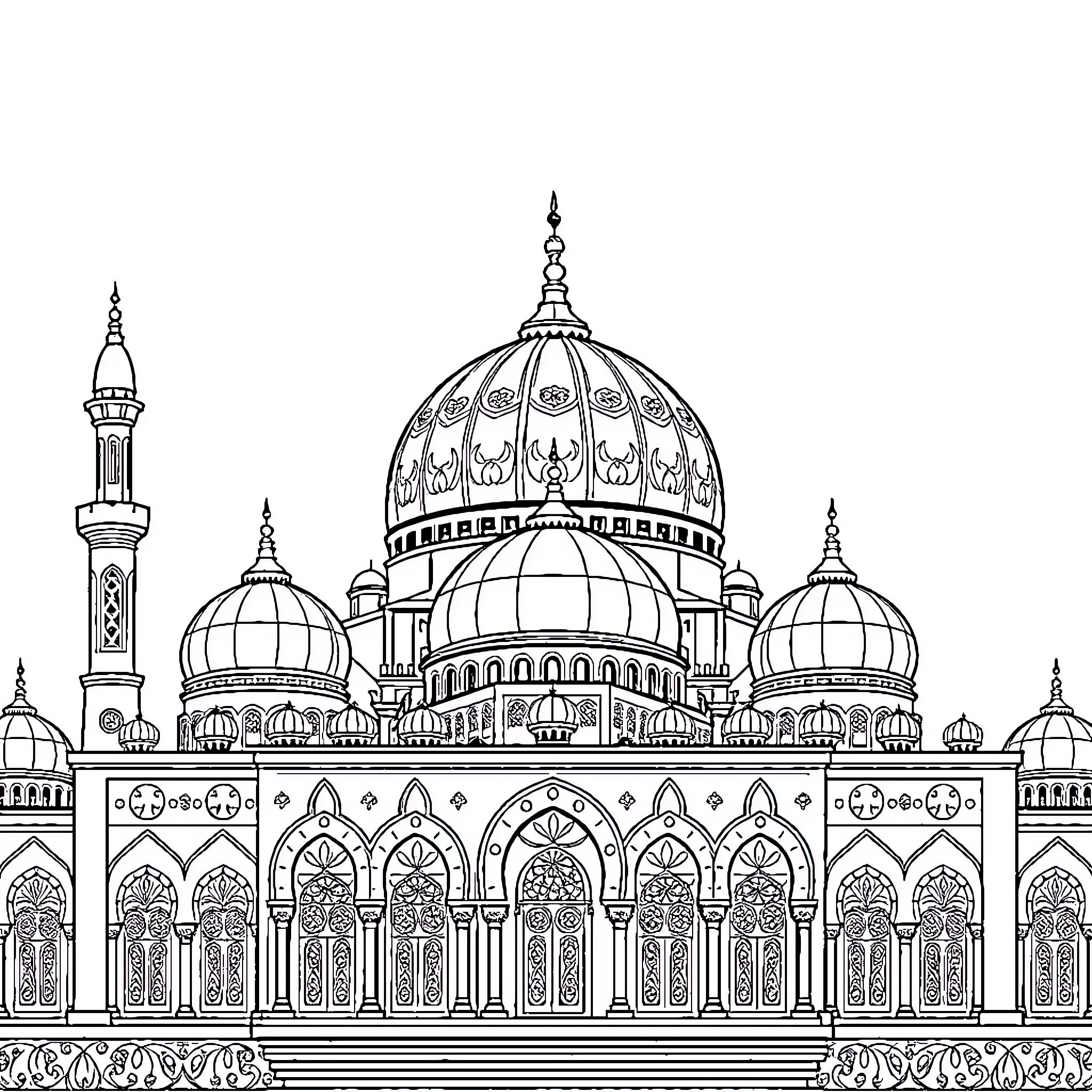 60 Best Mosque Coloring Pages (Free Printable PDFs)