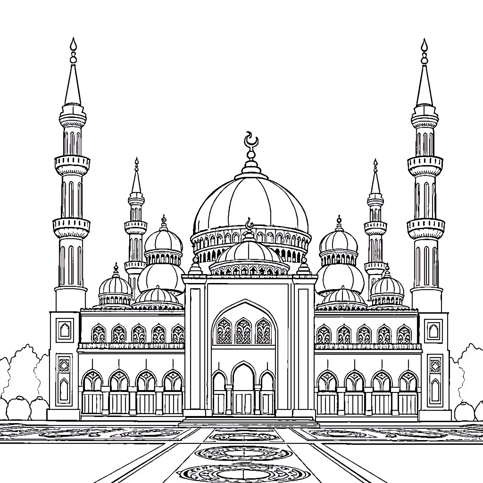 5 Best Masjid Coloring Pages (Free Printable PDFs)