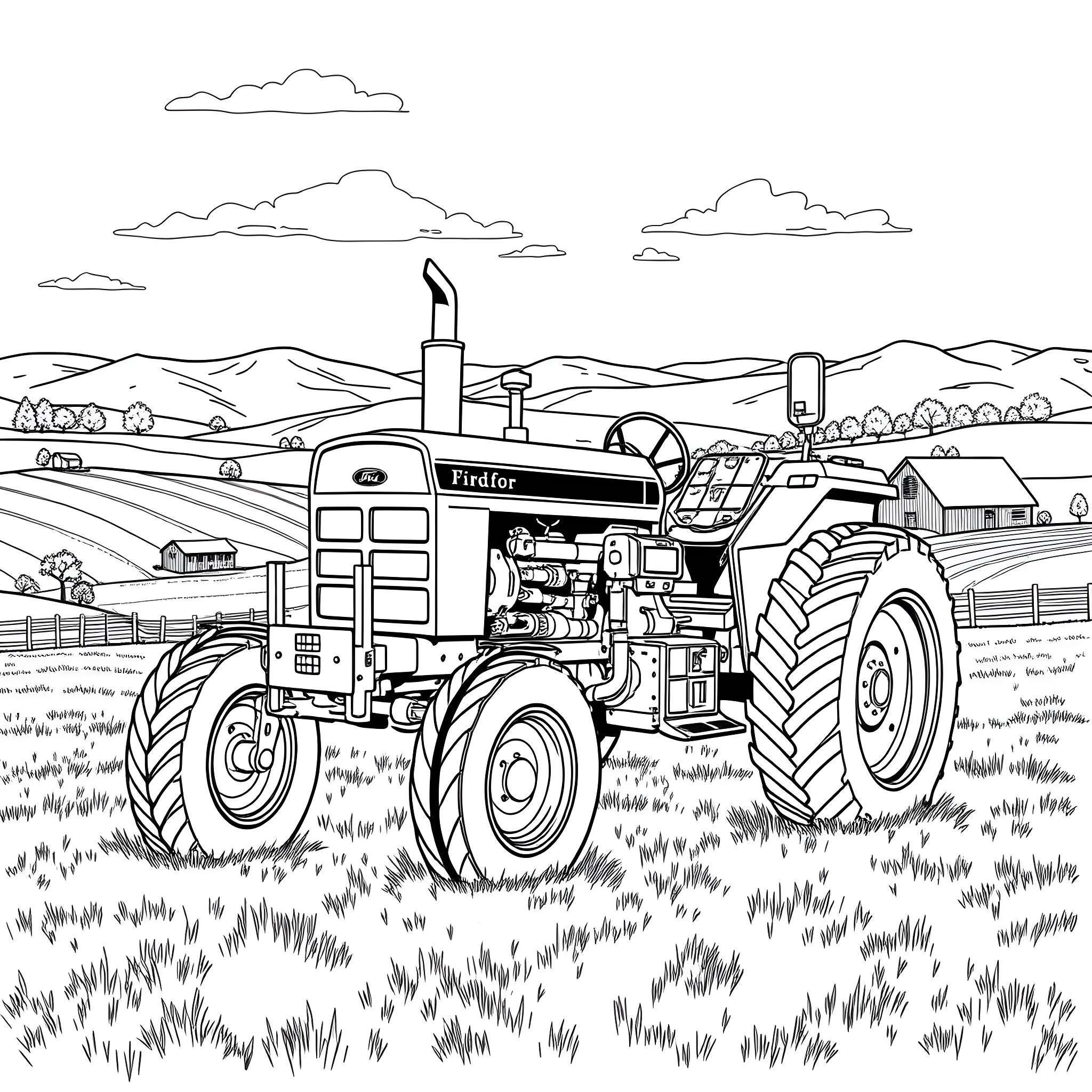 Best Ford Tractor Coloring Pages (Free Printable PDF)