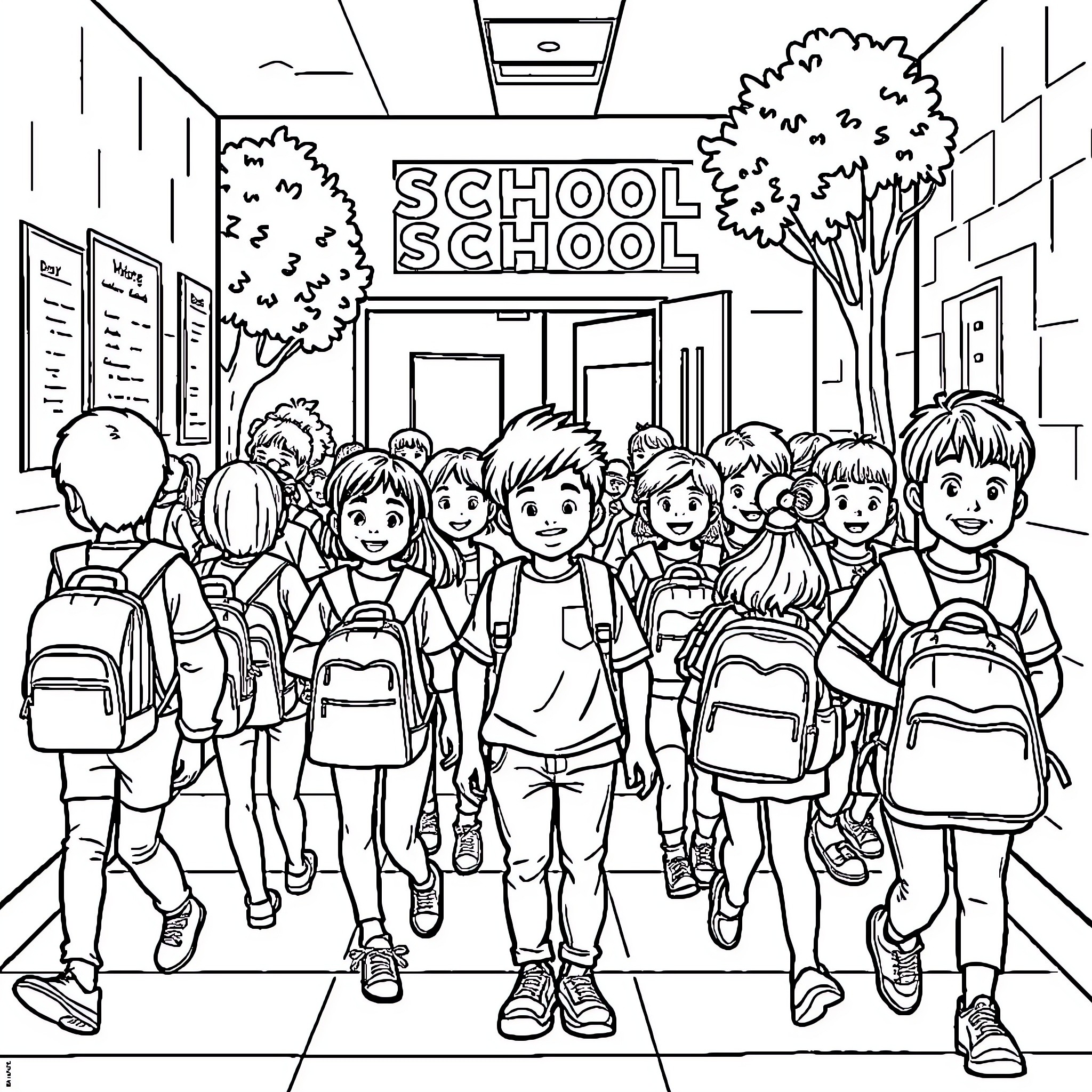 Best School Coloring Pages (Free Printable PDF)